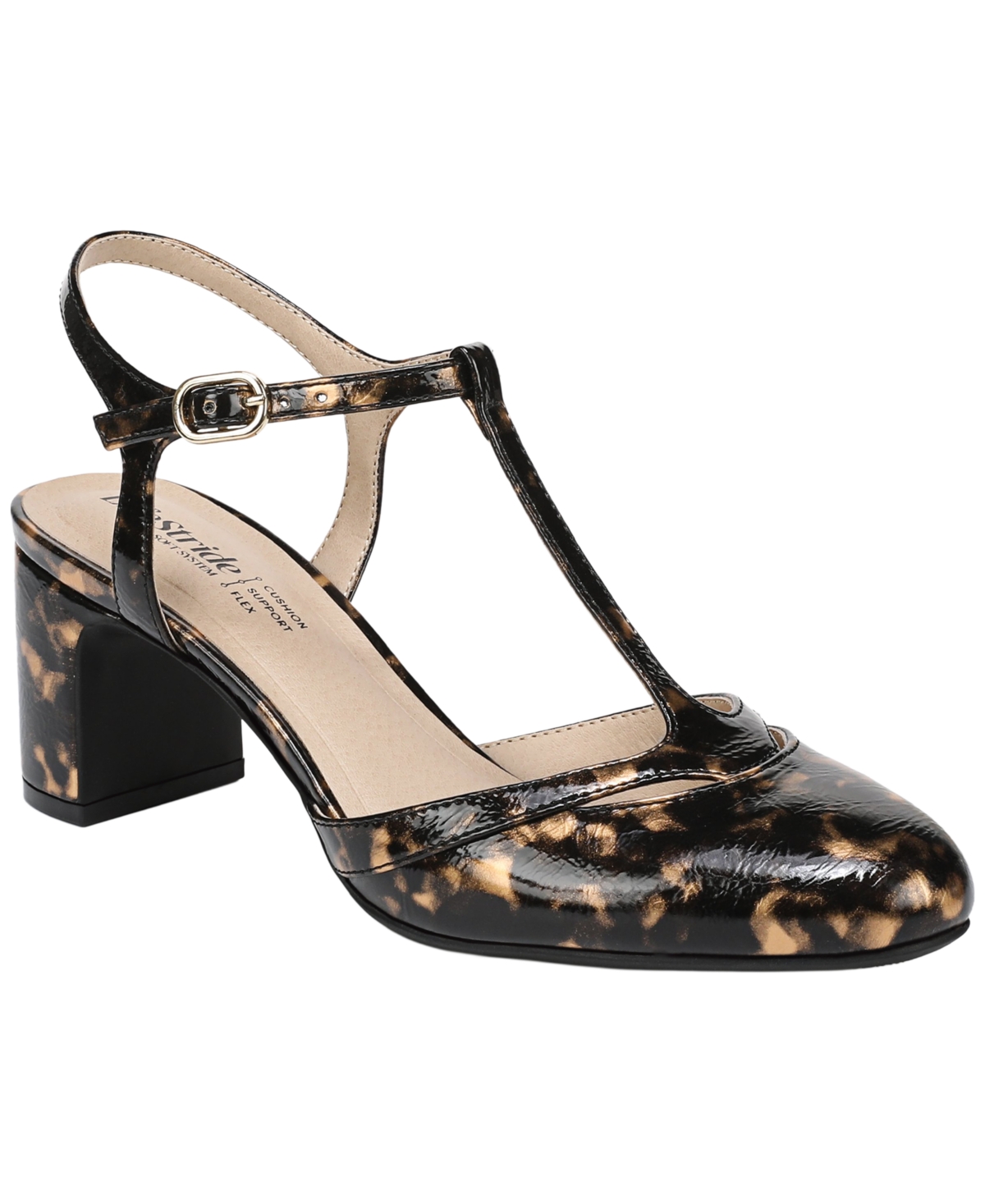 Click here for LifeStride Womens Toni T-Strap Pointed Toe Pumps -... prices