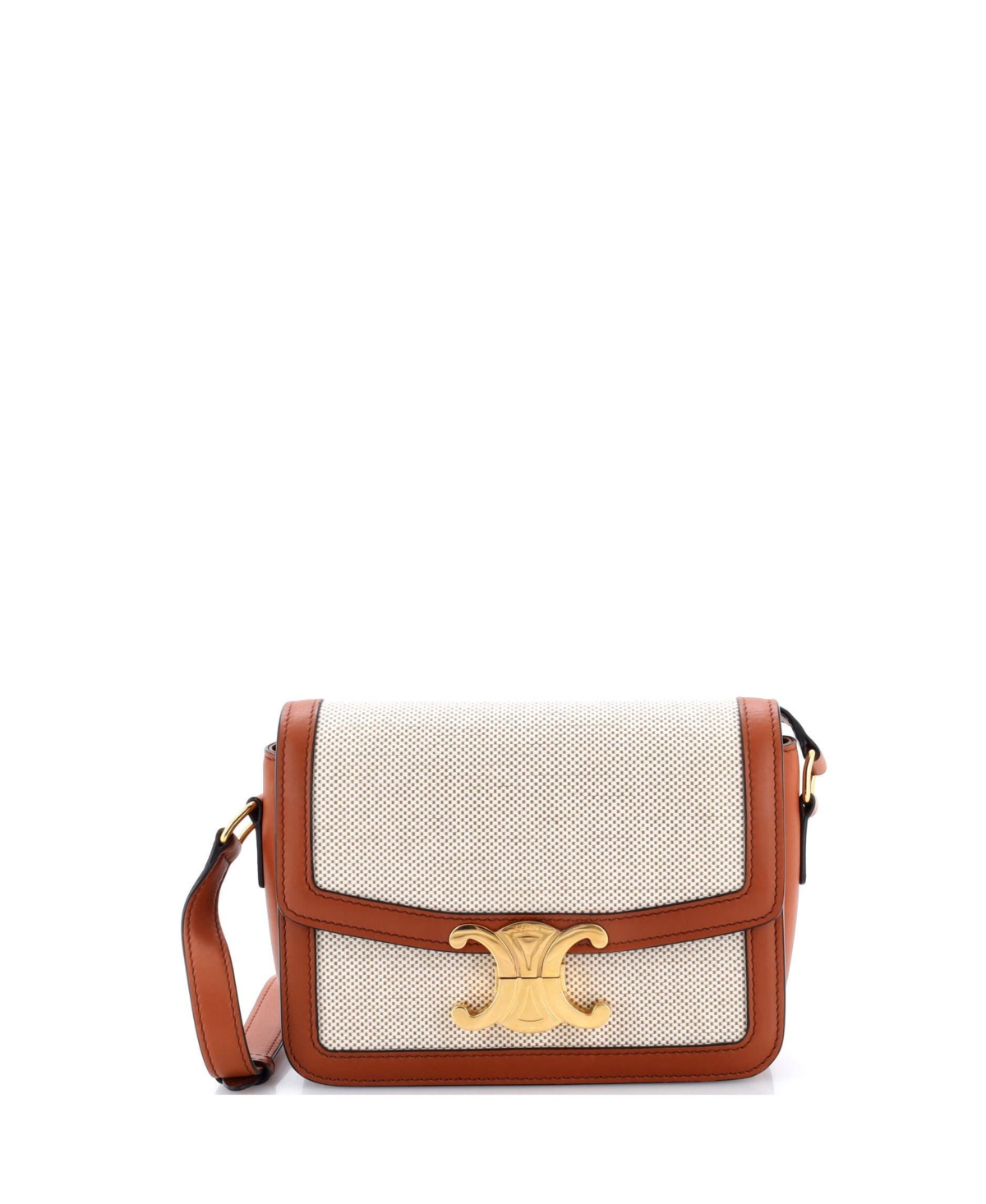 Click here for Pre-Owned Celine Teen Triomphe Shoulder Bag Canvas... prices