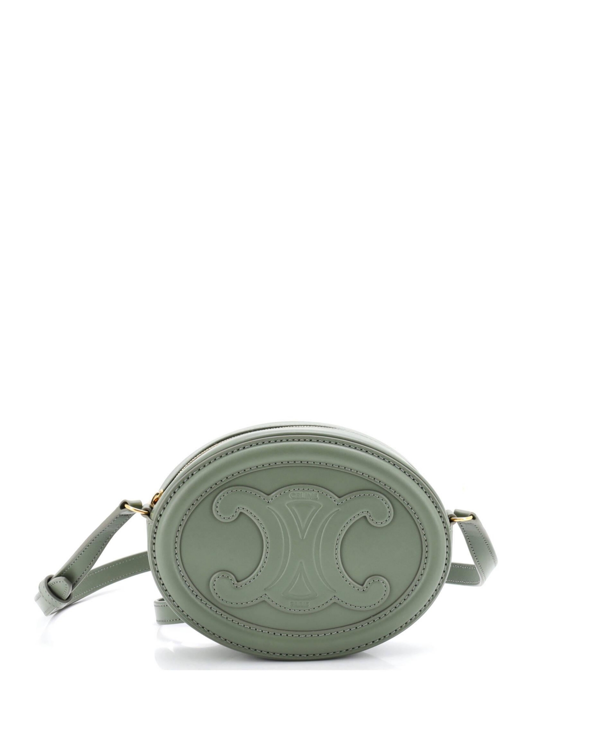 Click here for Pre-Owned Celine Mini Triomphe Oval Crossbody Bag... prices