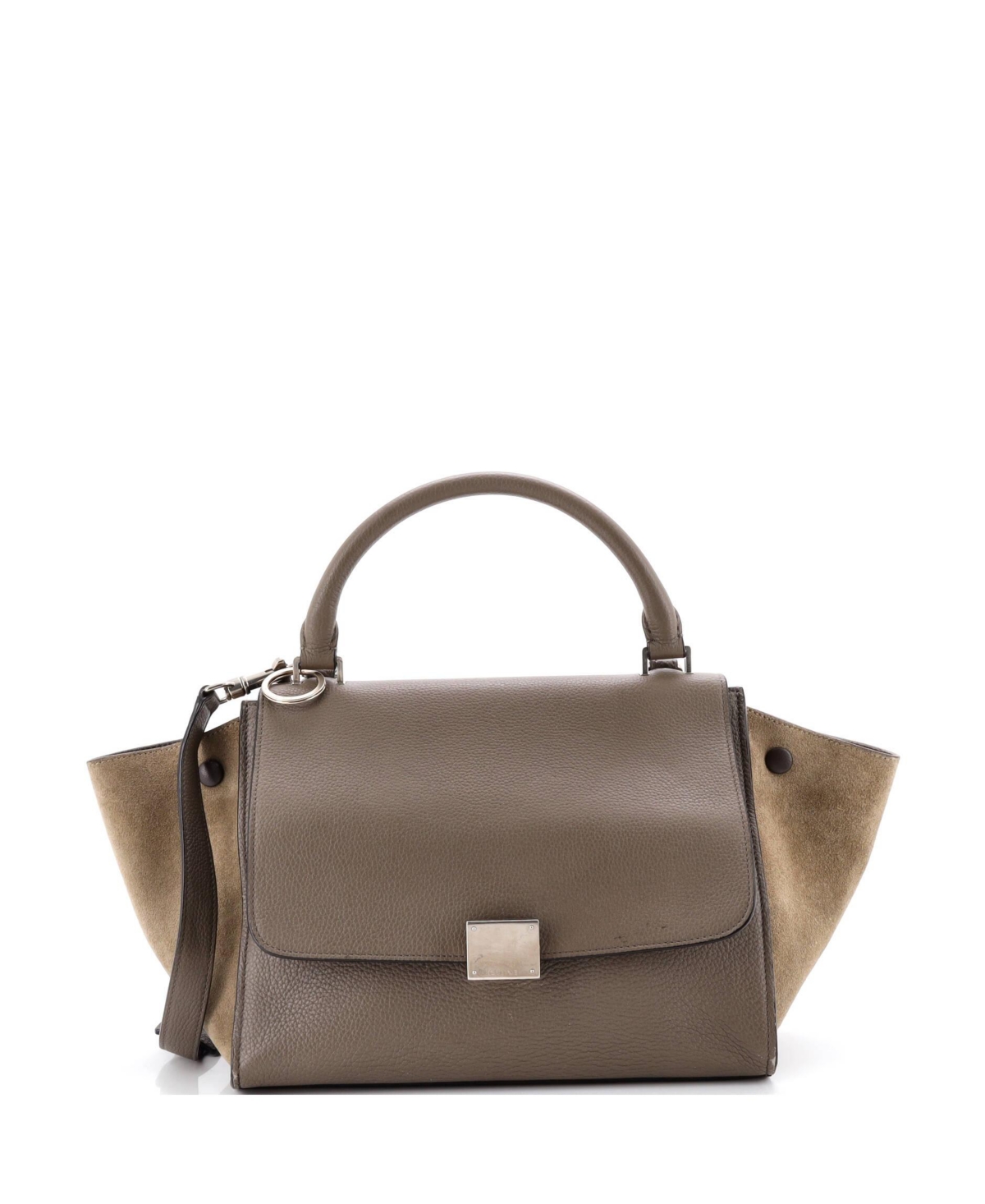 Click here for Pre-Owned Celine Small Trapeze Bag Leather - Brown prices