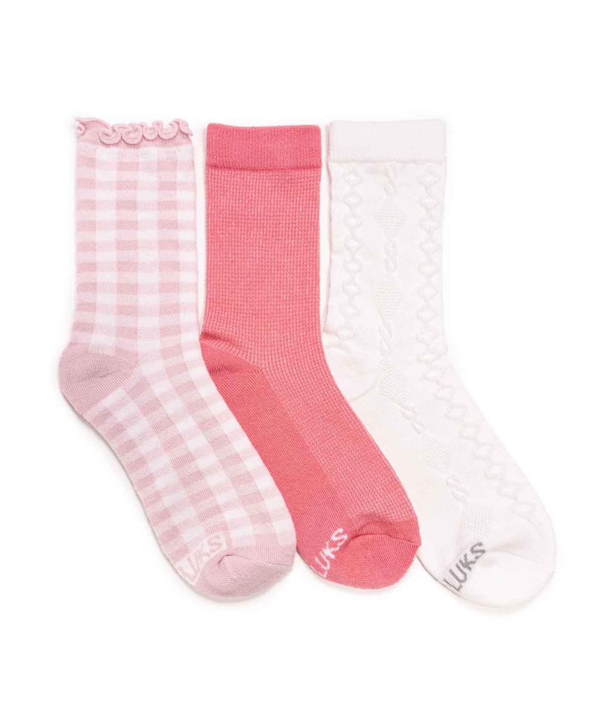 Click here for Muk Luks Womens Dream Step Crew Socks  3 Pair Pack... prices