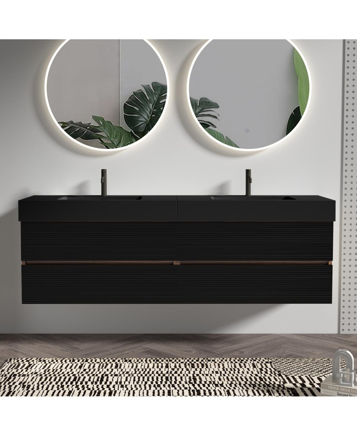 Click here for Sillysis 71.7" Floating Modern Double Sink Ba... prices