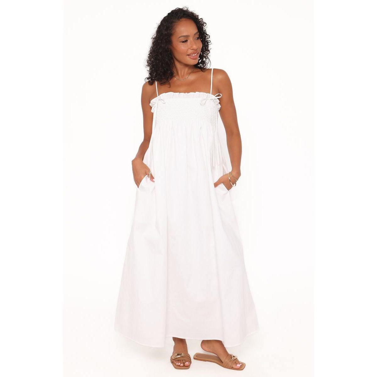 Click here for Petal and Pup Womens Josie Maxi Dress - White prices