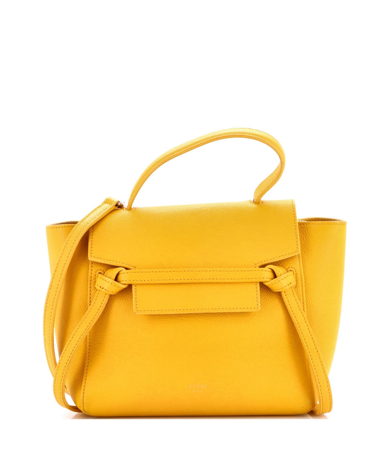 Click here for Pre-Owned Celine Nano Belt Bag Textured Leather -... prices