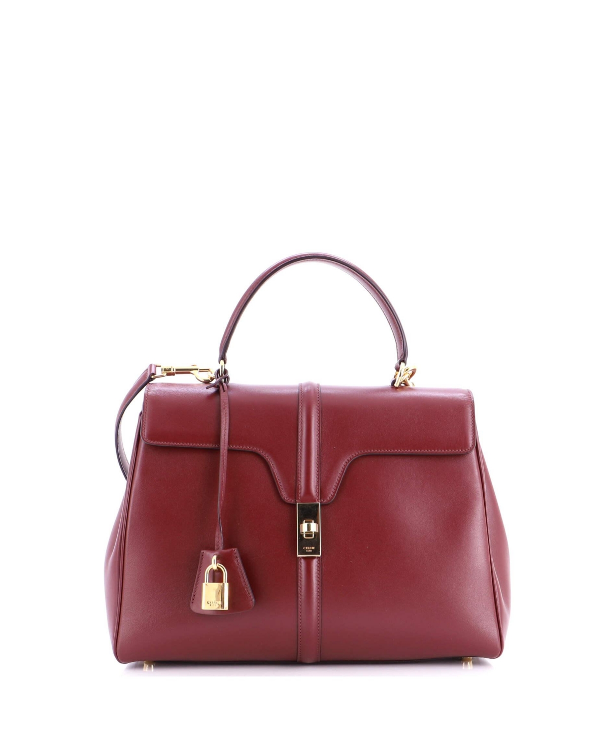 Click here for Pre-Owned Celine Medium 16 Top Handle Bag Smooth C... prices