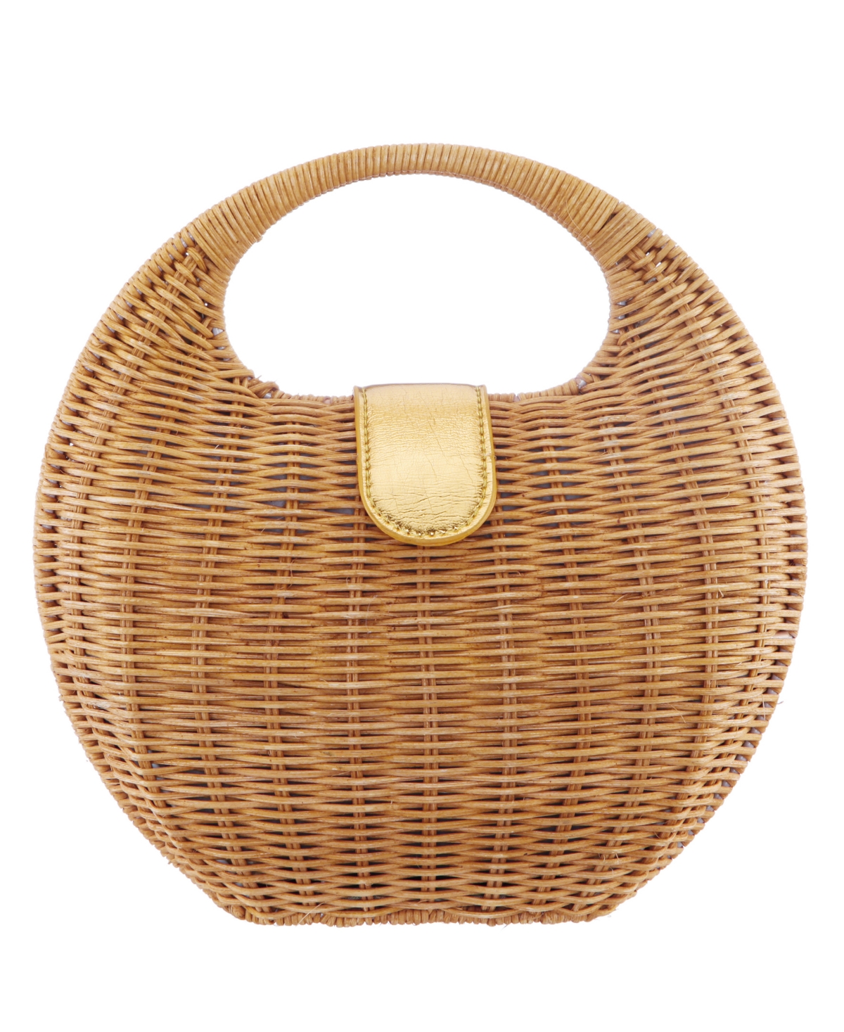 Click here for Nina Kava Rounded Rattan Small Satchel Bag - Dark... prices