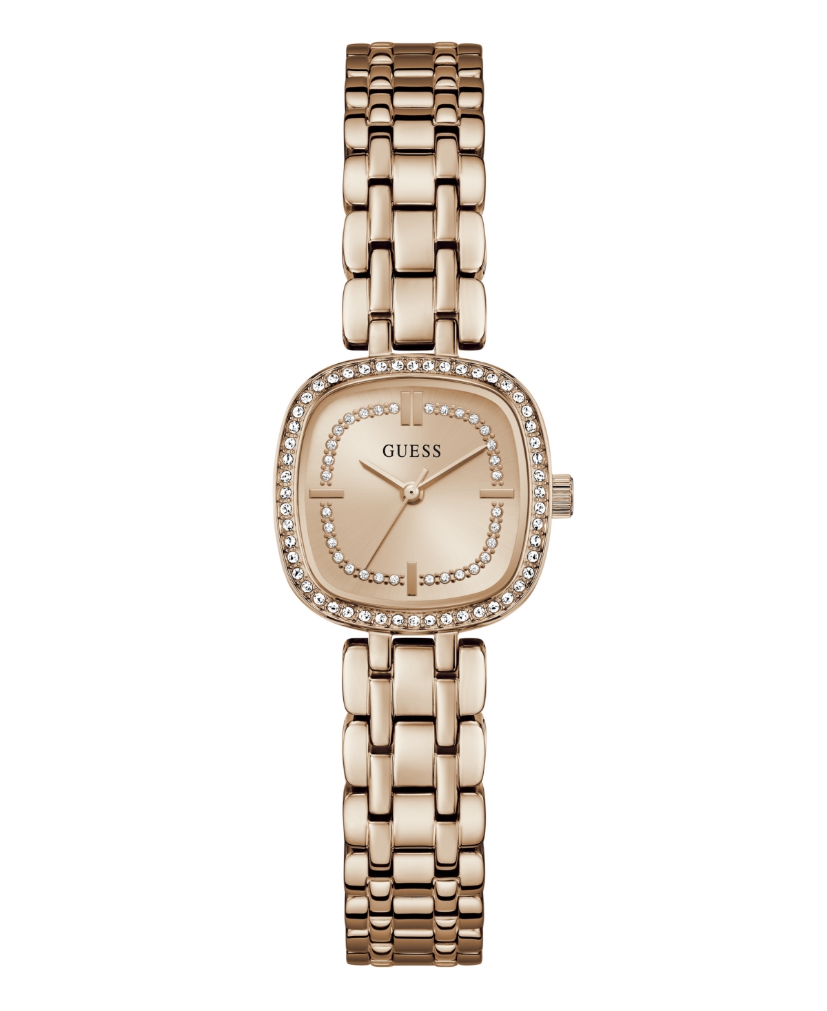 Click here for Guess Womens Rose Gold-Tone Stainless Steel Analog... prices