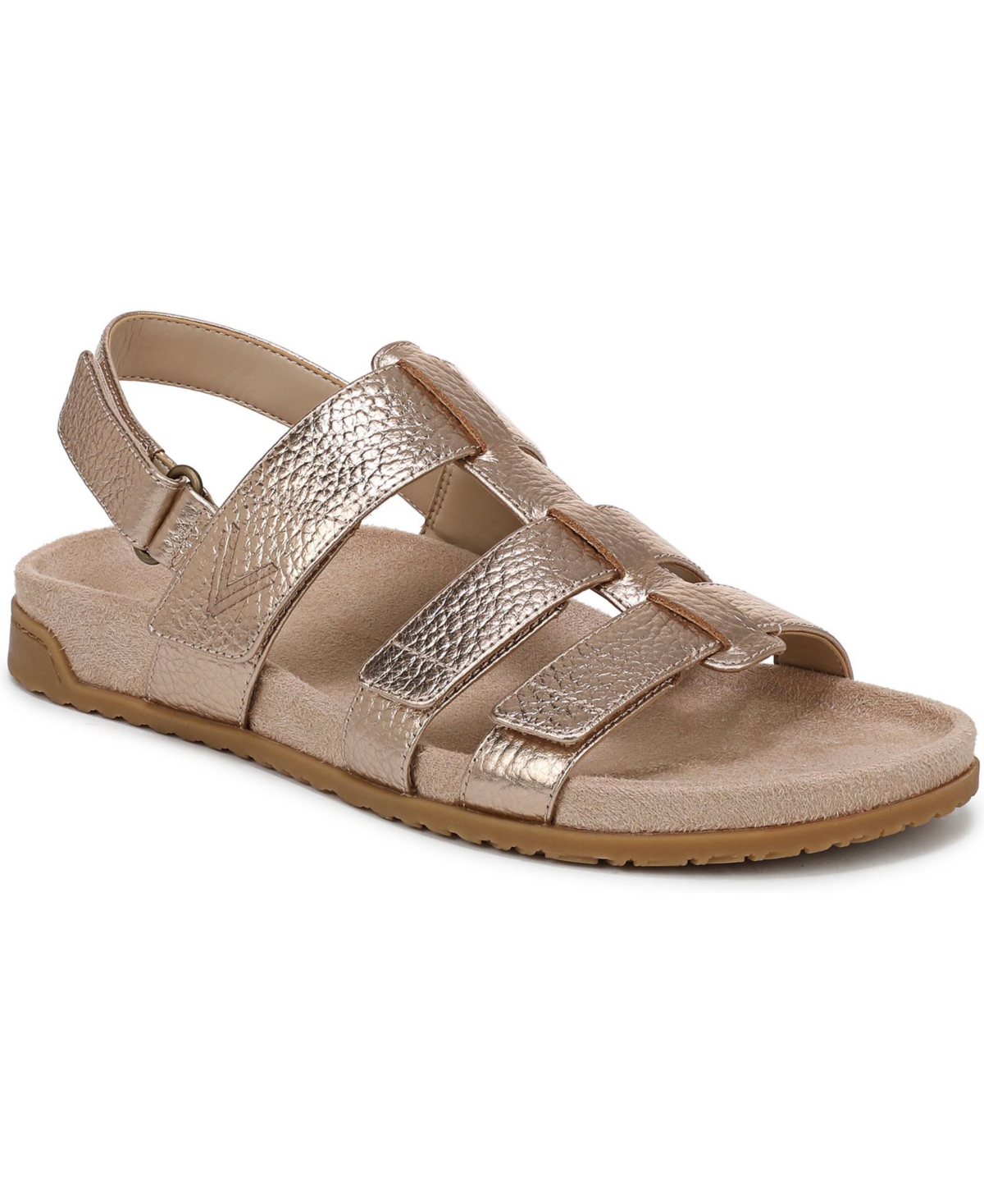 Click here for Vionic Womens Eureka Strappy Sandals - Bronze leat... prices