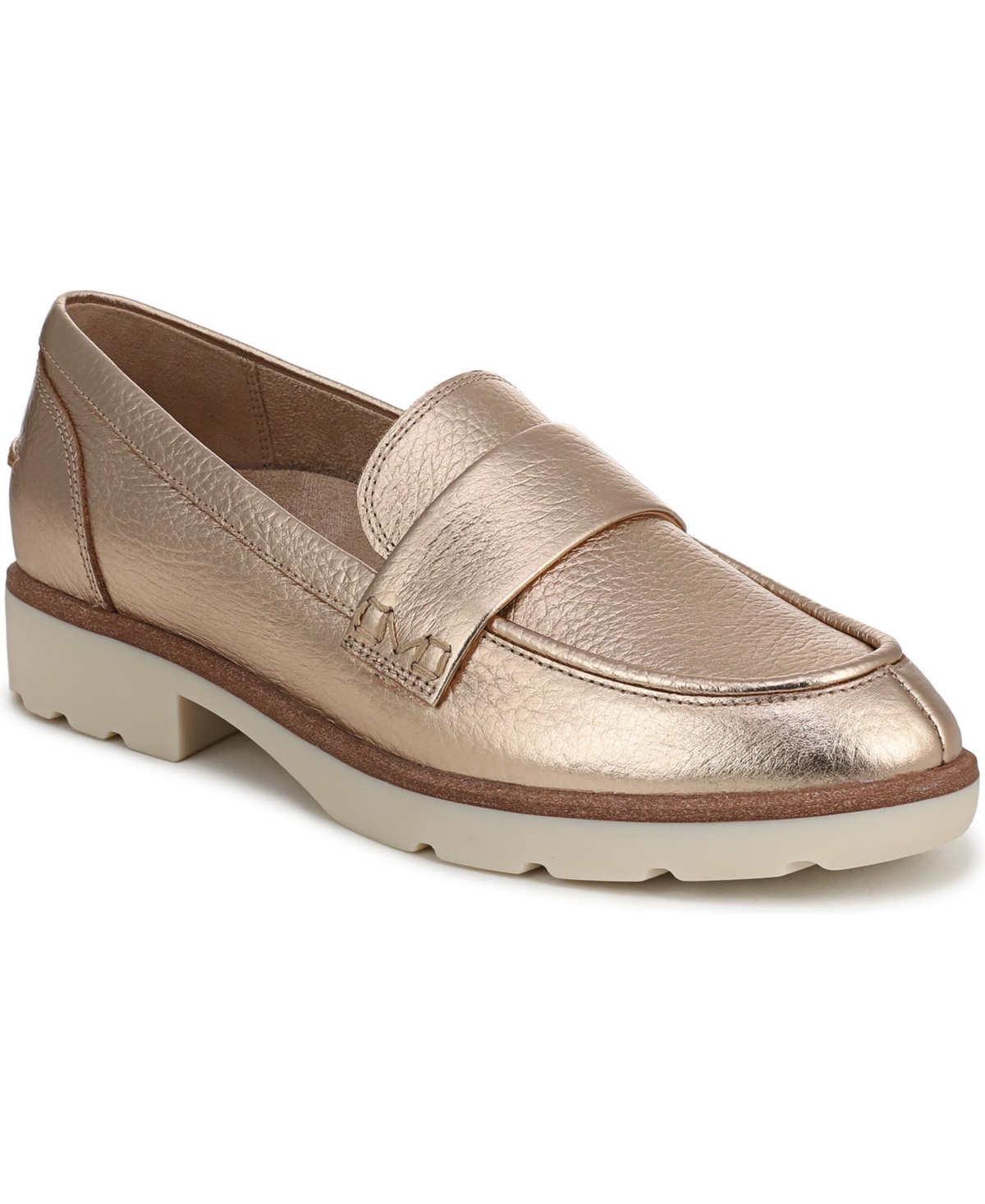 Click here for Vionic Womens Cleo Loafer Loafers - Bronze metalli... prices