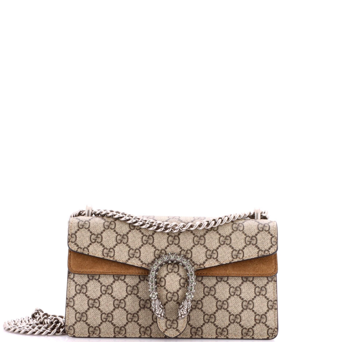 Click here for Pre-Owned Gucci Small Dionysus Bag Gg Coated Canva... prices