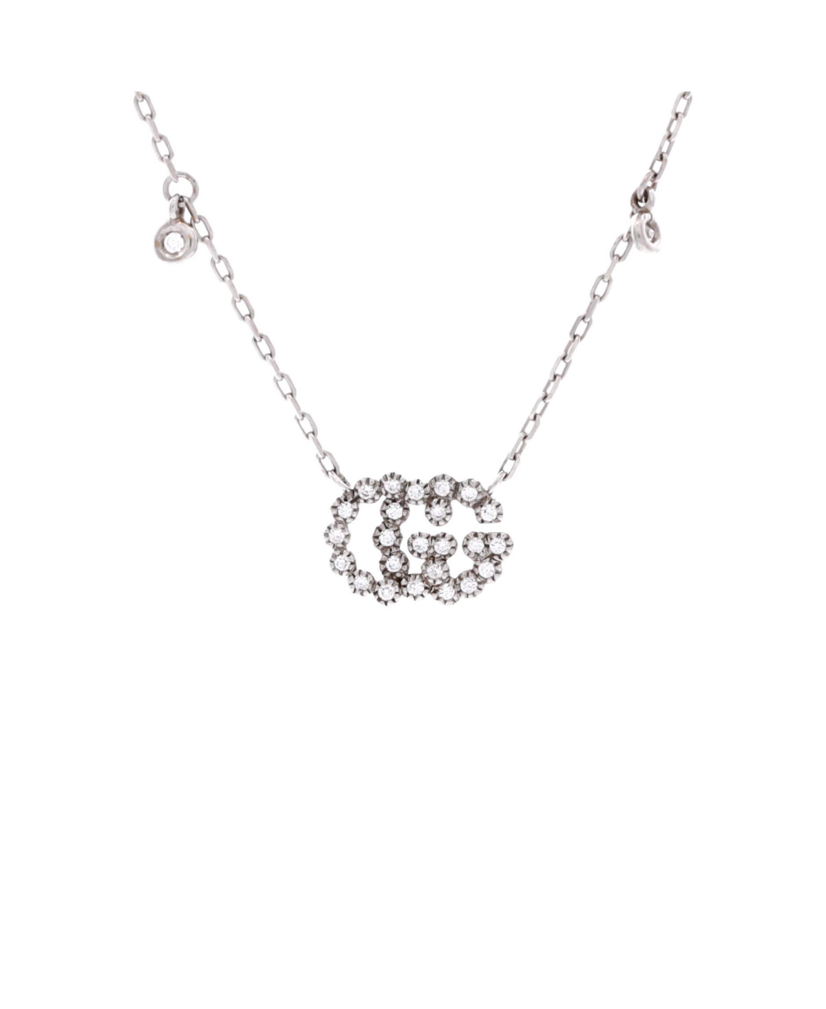 Click here for Pre-Owned Gucci Gg Running Station Necklace - 18k... prices