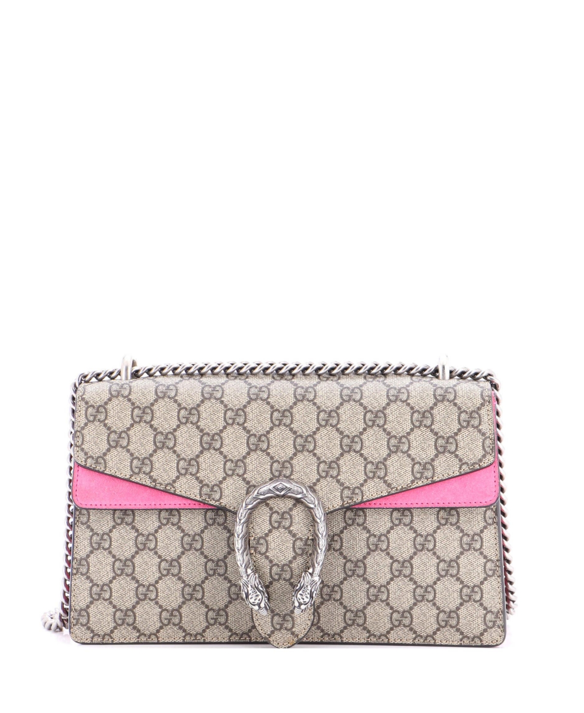 Click here for Pre-Owned Gucci Small Dionysus Bag Gg Coated Canva... prices