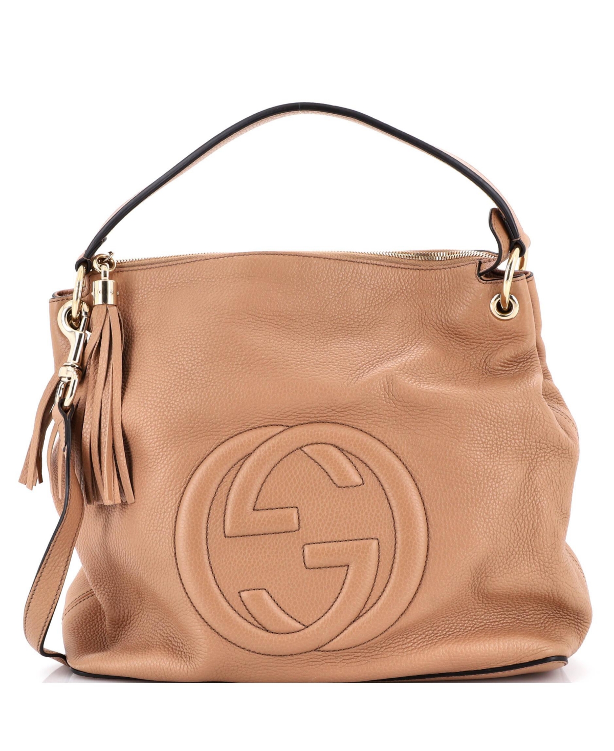 Click here for Pre-Owned Gucci Large Soho Convertible Hobo Leathe... prices