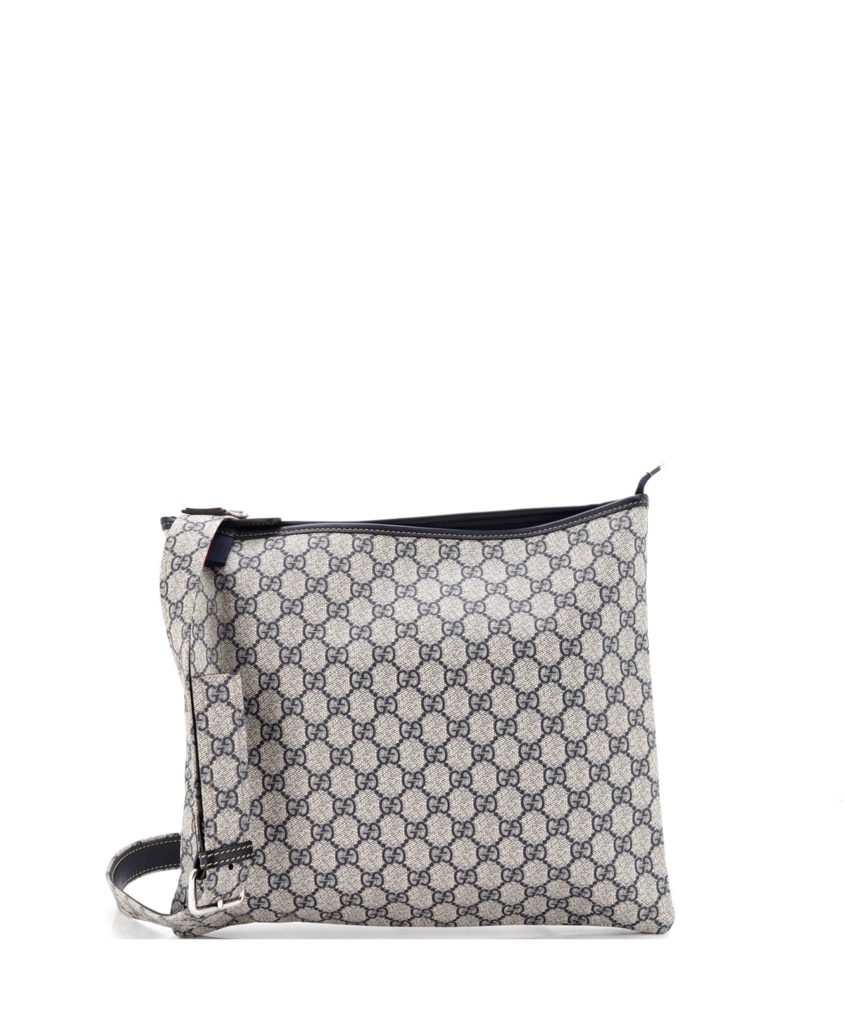 Click here for Pre-Owned Gucci Large Web Loop Flat Messenger Gg C... prices