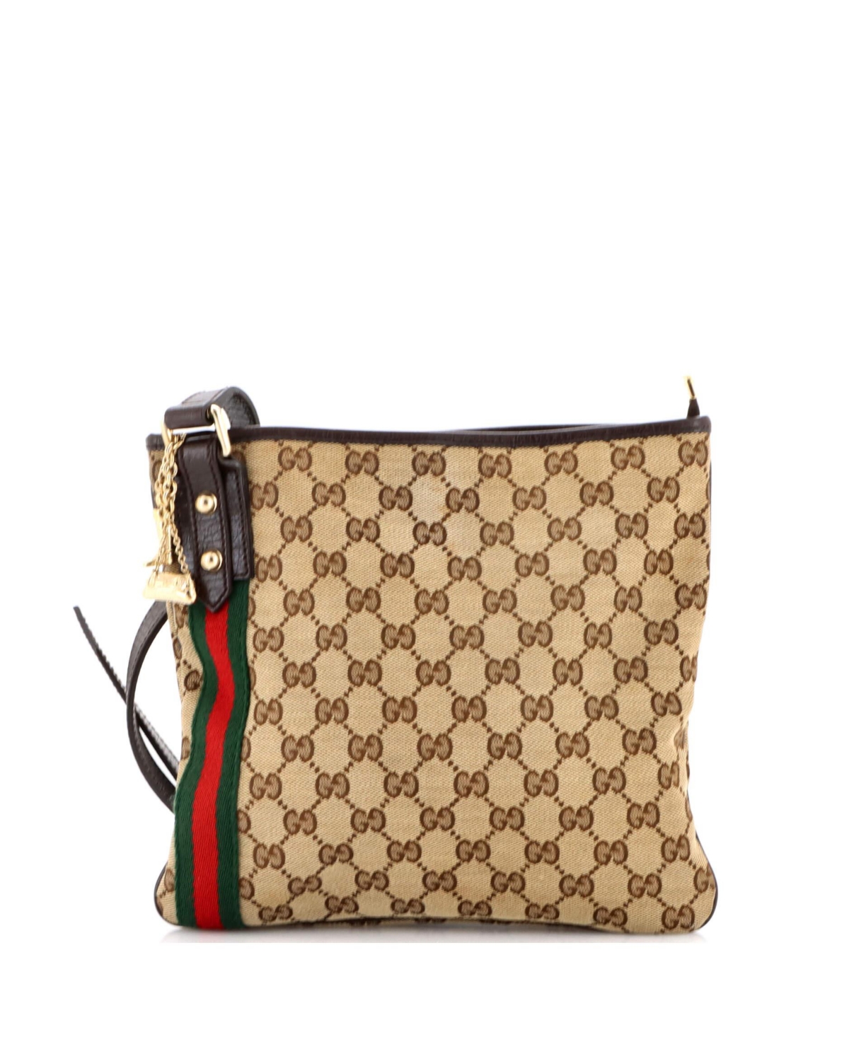 Click here for Pre-Owned Gucci Jolicoeur Messenger Bag Gg Canvas... prices