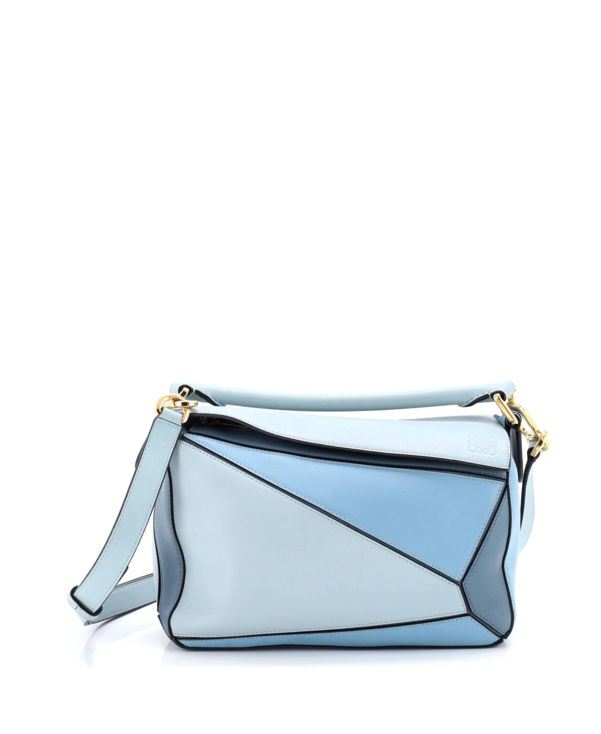 Click here for Pre-Owned Loewe Small Puzzle Bag Leather - Blue prices