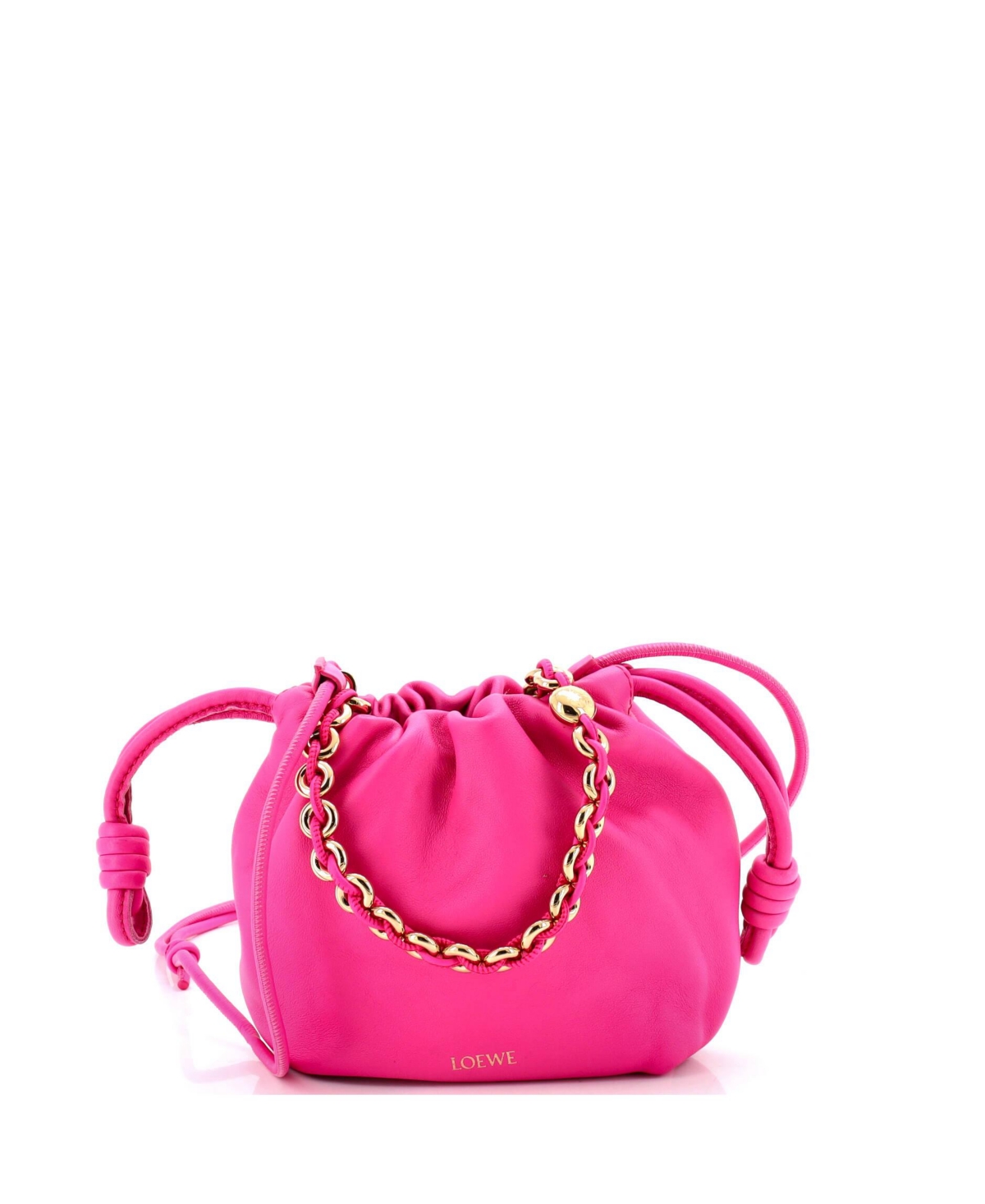 Click here for Pre-Owned Loewe Mini Flamenco Knot Chain Purse Bag... prices