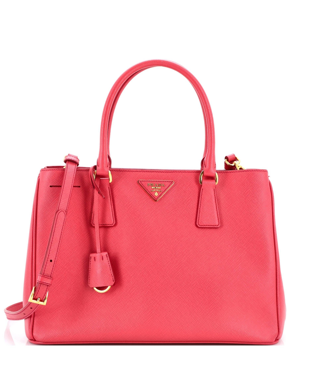 Click here for Pre-Owned Prada Medium Gardeners Tote Saffiano Lea... prices