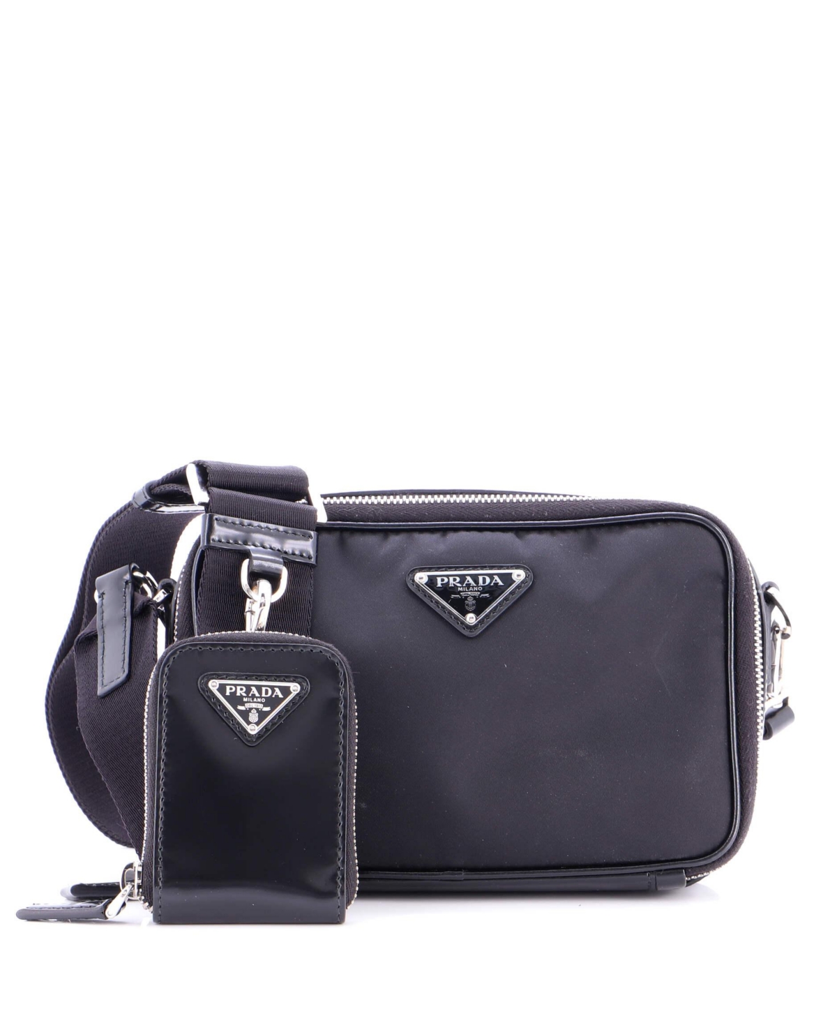 Click here for Pre-Owned Prada Small Brique Camera Crossbody Bag... prices