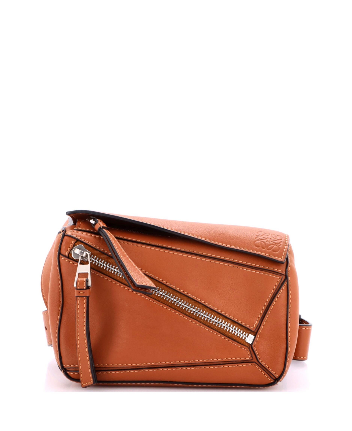 Click here for Pre-Owned Loewe Mini Puzzle Bumbag Leather - Brown prices