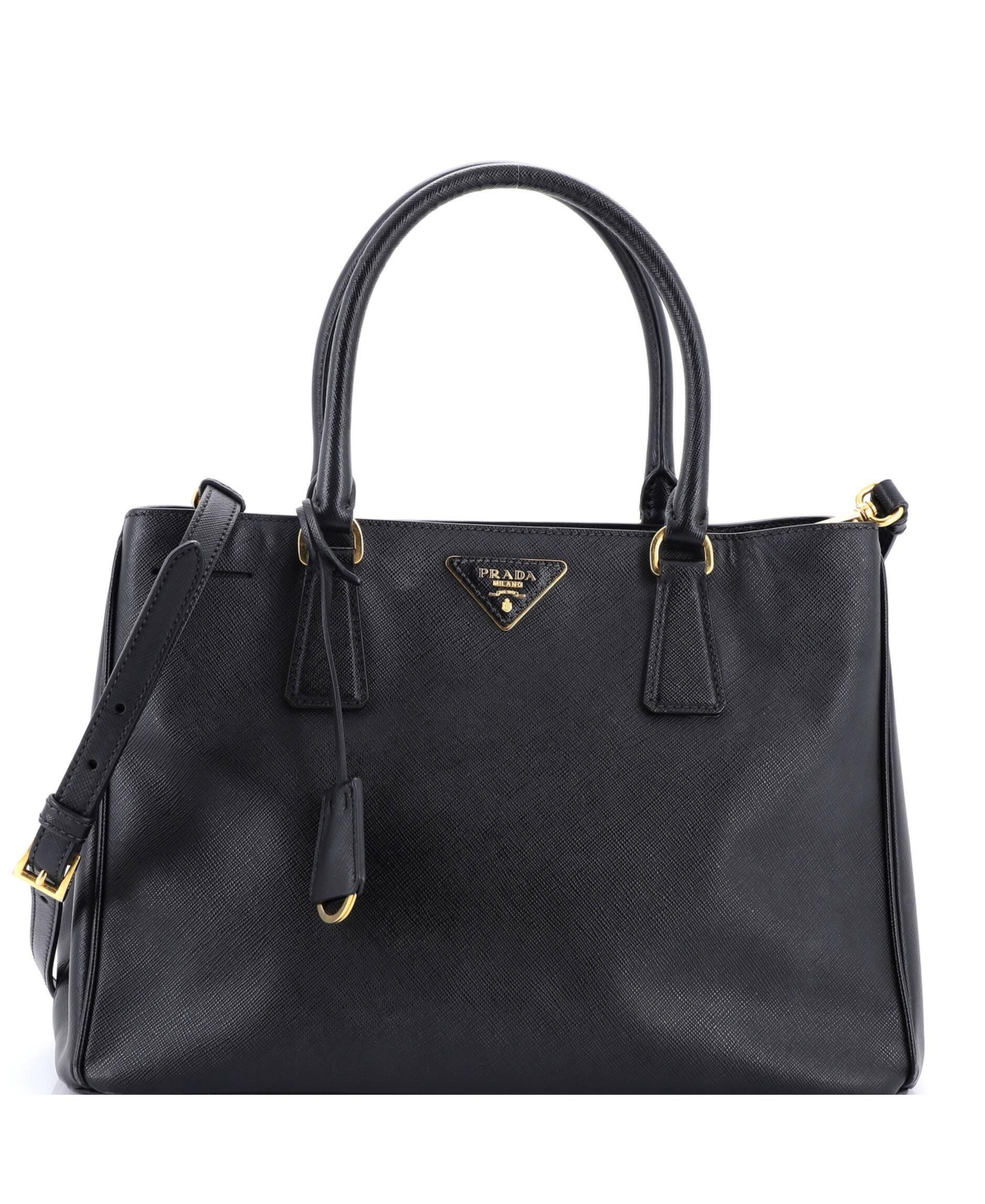 Click here for Pre-Owned Prada Medium Gardeners Tote Saffiano Lea... prices