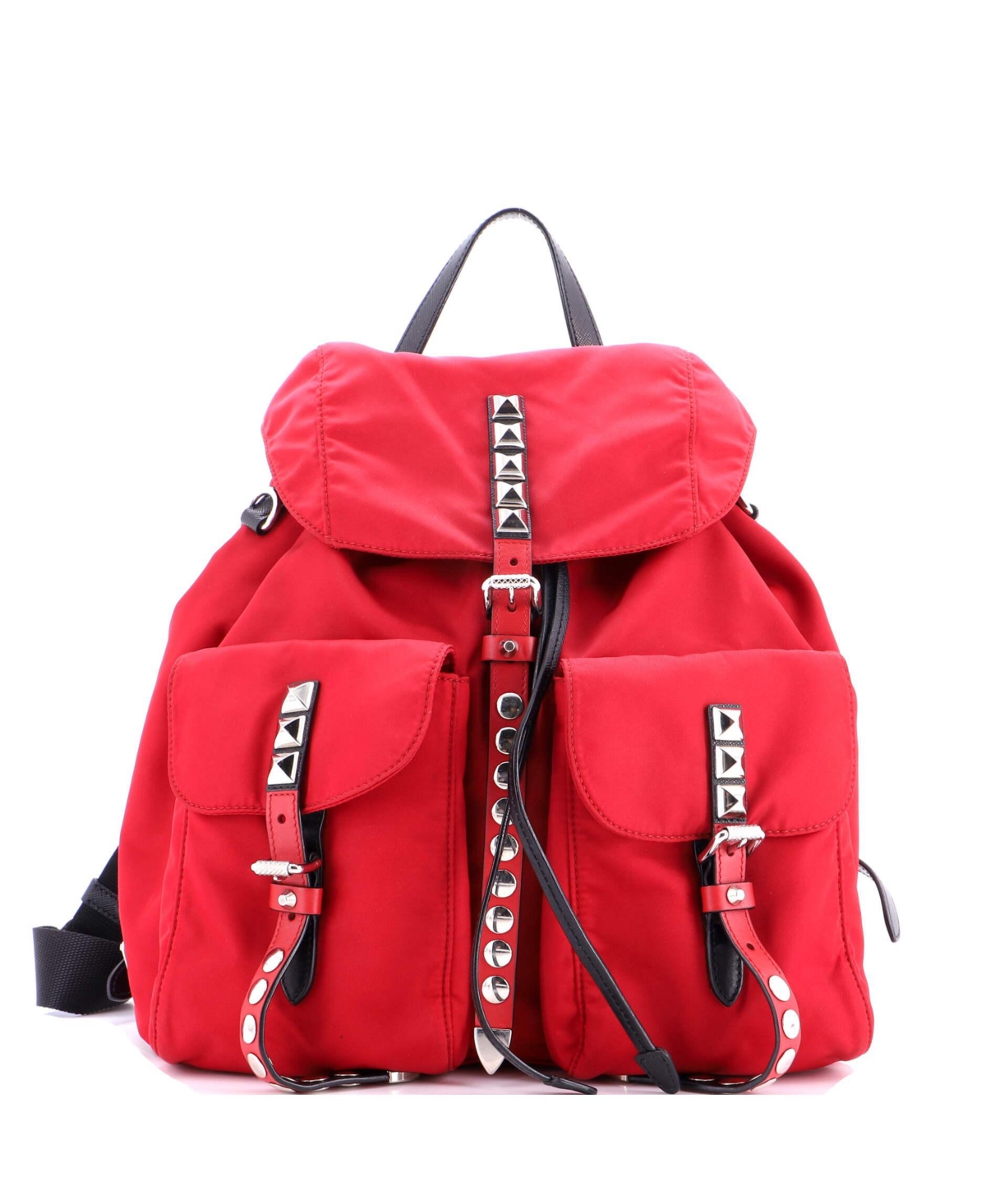 Click here for Pre-Owned Prada New Vela Backpack Tessuto with Stu... prices