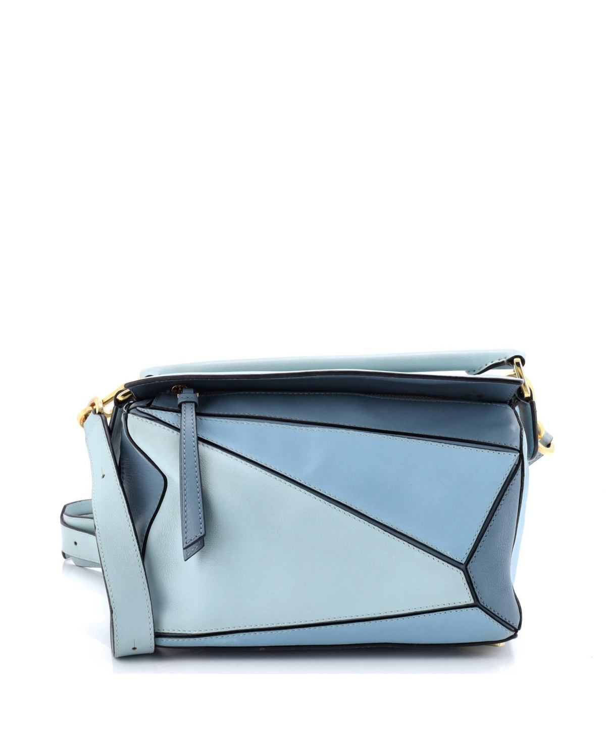 Click here for Pre-Owned Loewe Small Puzzle Bag Leather - Blue prices