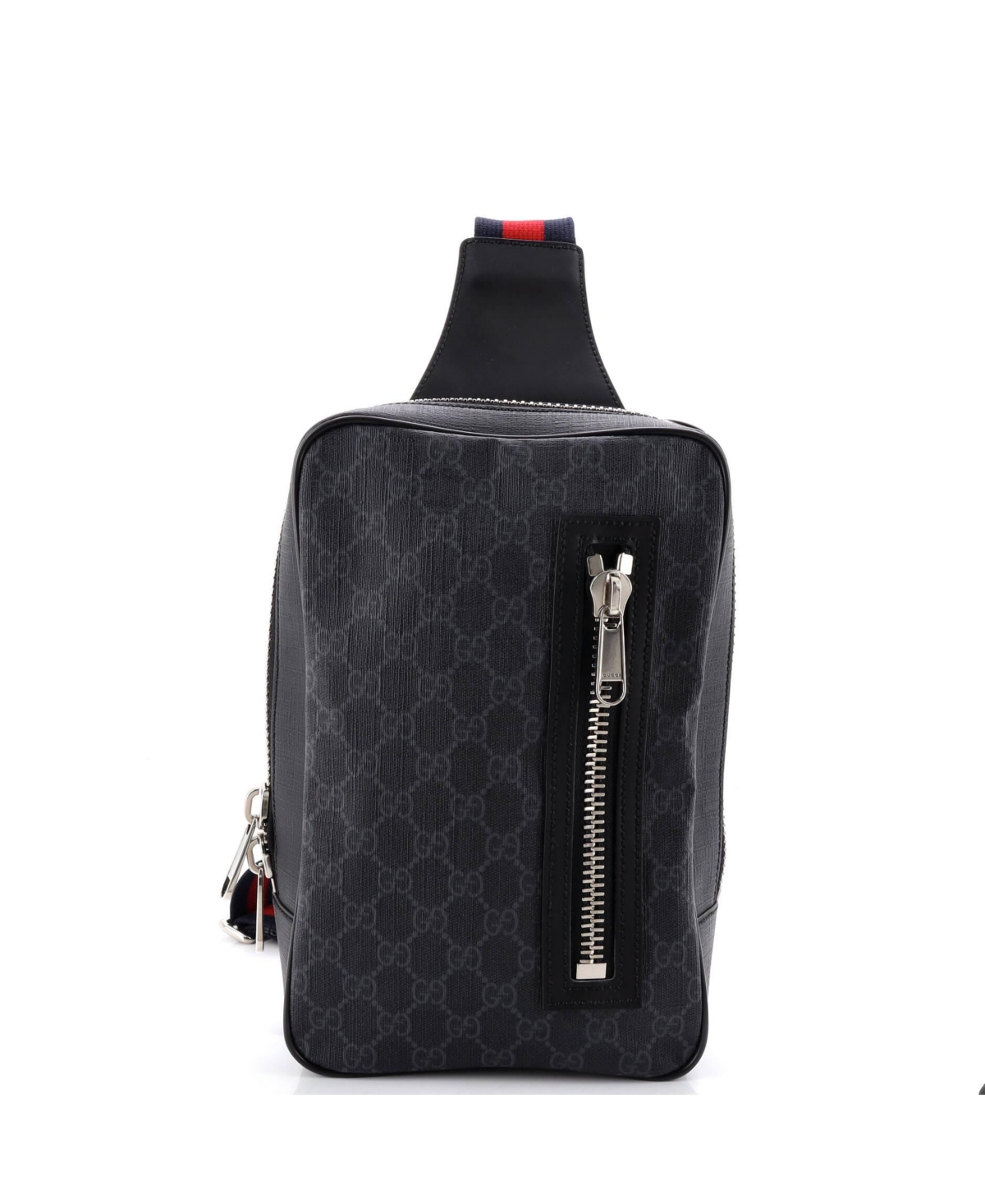 Click here for Pre-Owned Gucci Small Soft Zip Sling Bag Gg Coated... prices