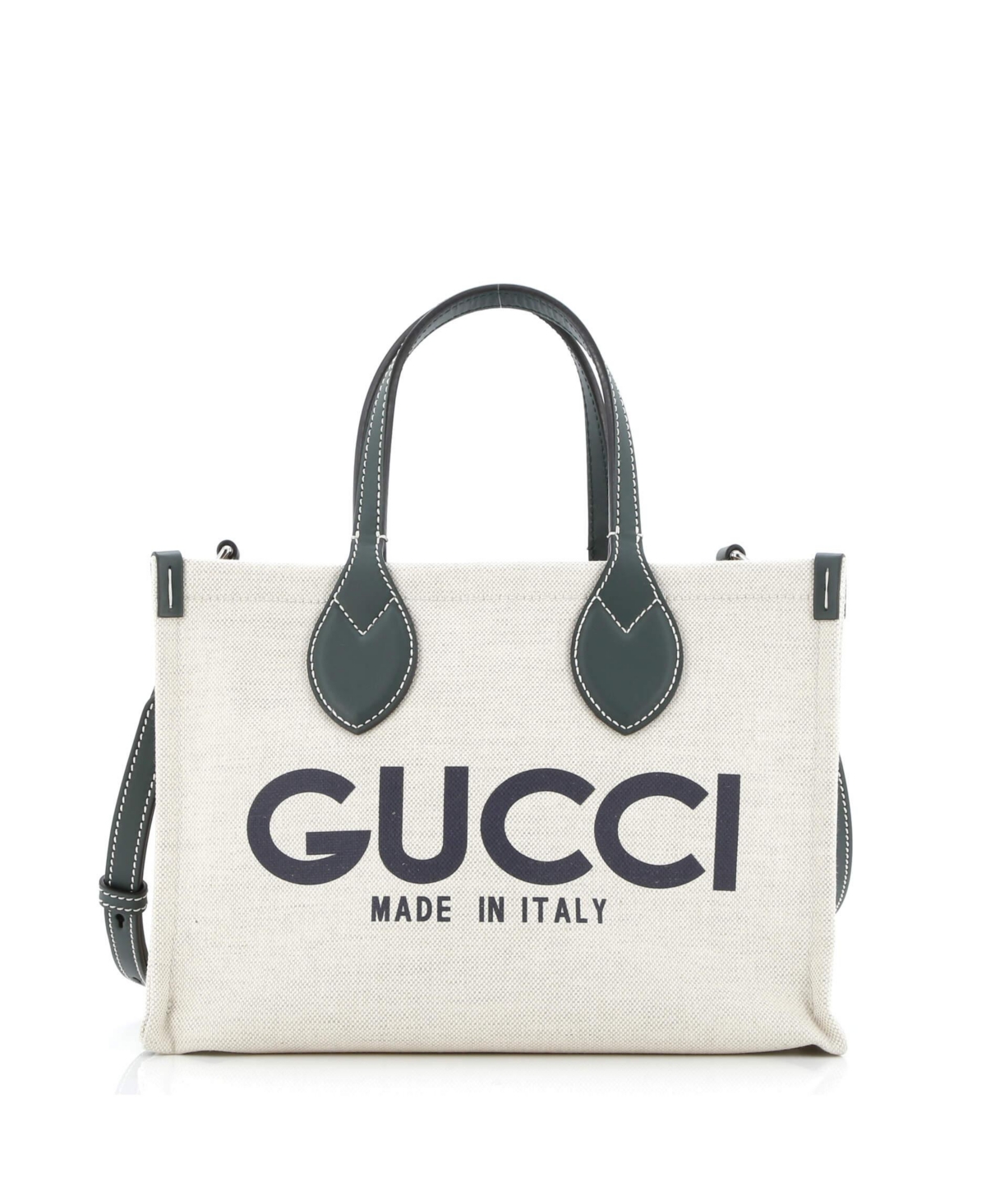Click here for Pre-Owned Gucci Small Logo Shopper Tote Printed Ca... prices