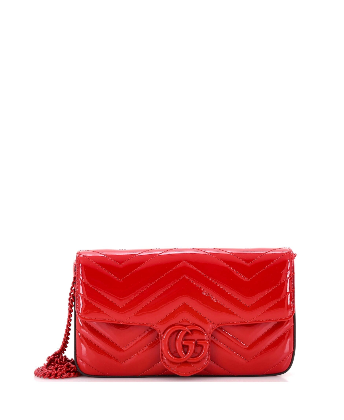 Click here for Pre-Owned Gucci Mini Gg Marmont Flap Bag Matelasse... prices