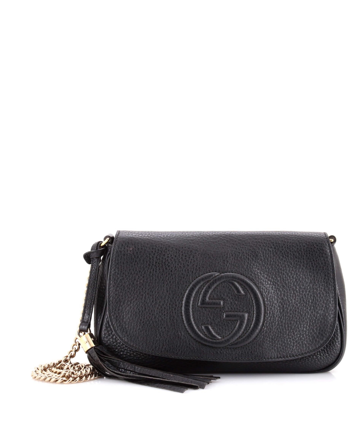 Click here for Pre-Owned Gucci Medium Soho Chain Crossbody Bag Le... prices