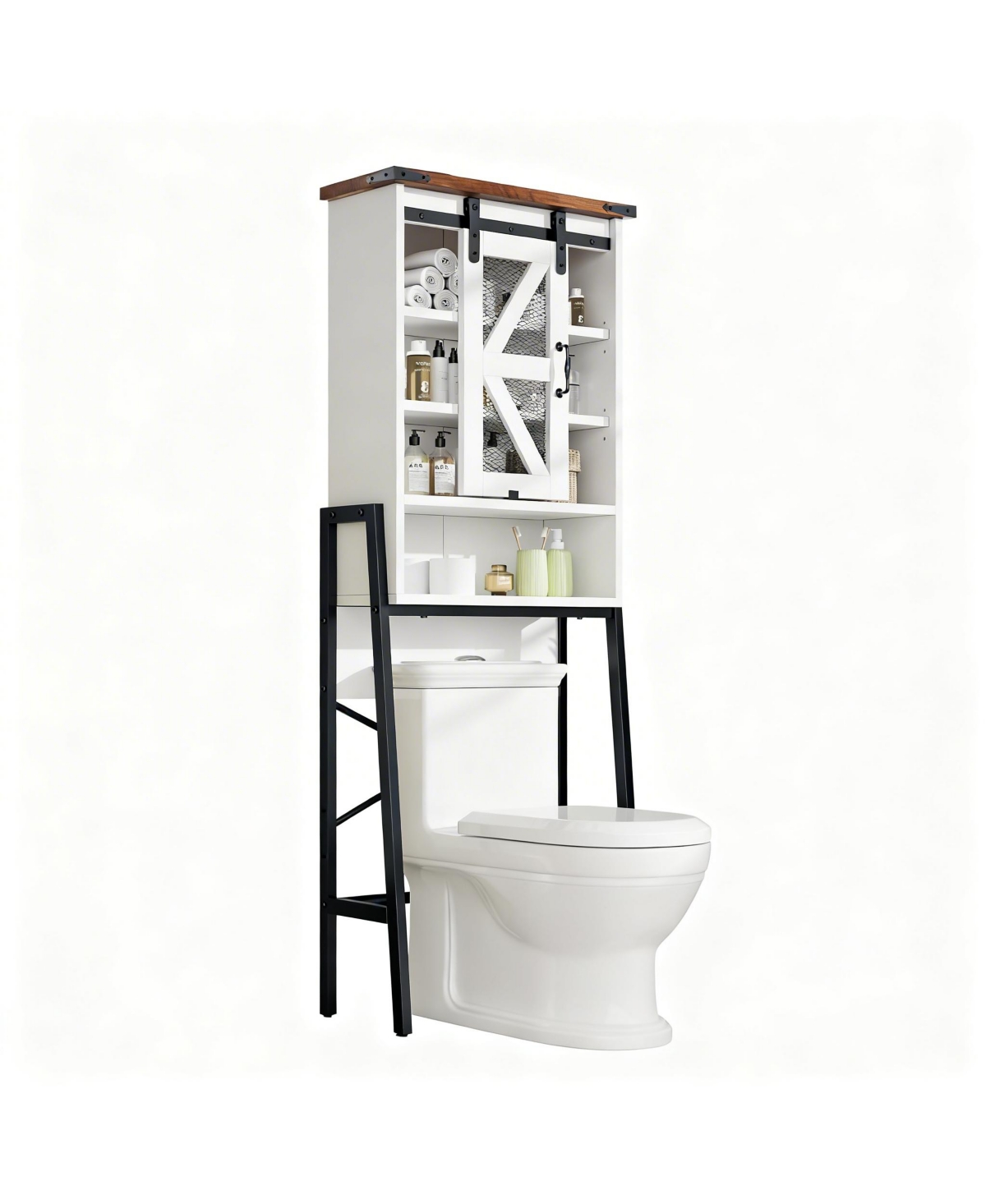 Click here for Yigii Adjustable Shelves Over Toilet Cabinet with... prices