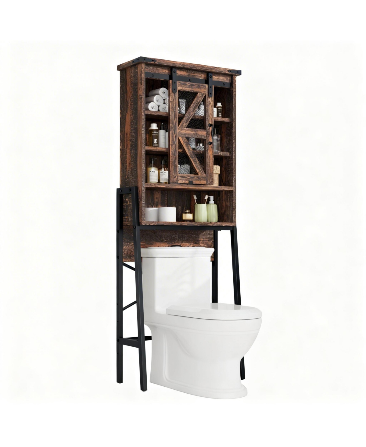 Click here for Yigii Adjustable Shelves Over Toilet Cabinet with... prices