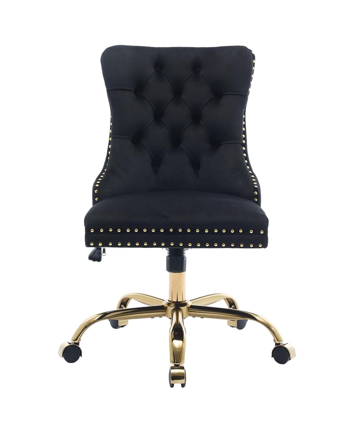 Click here for Rainsken Velvet Upholstered Office Chair  Tufted B... prices