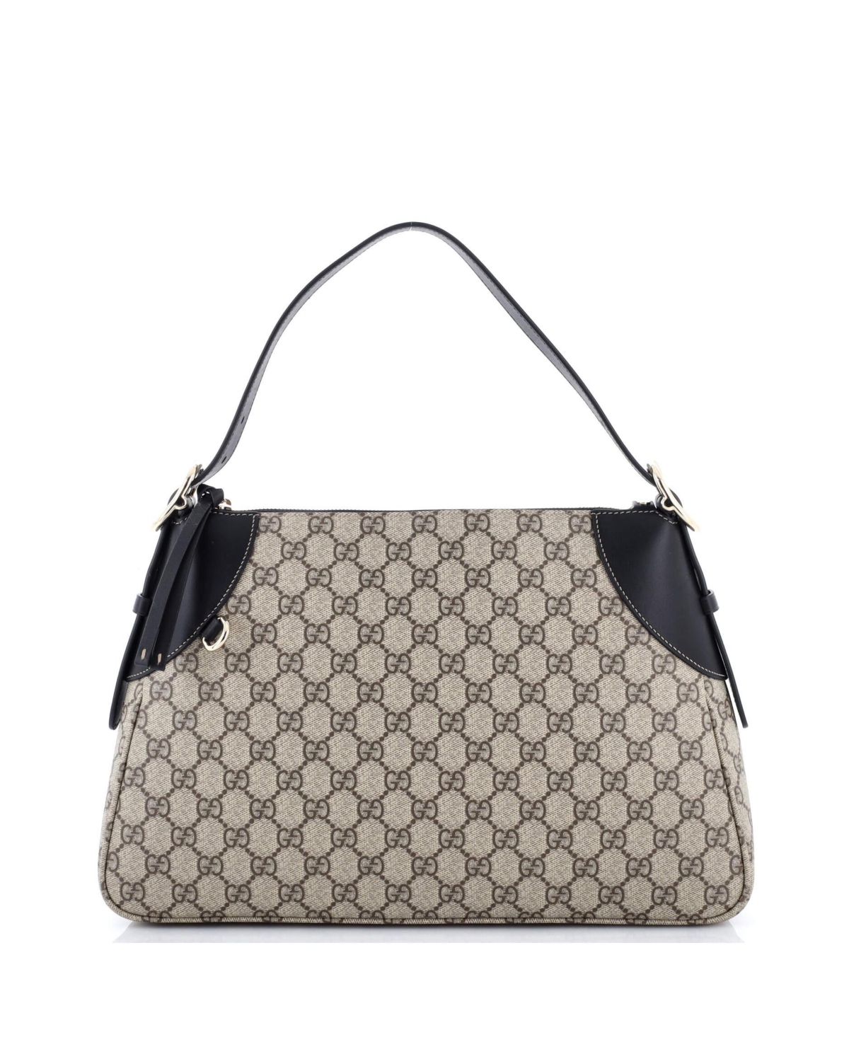 Click here for Pre-Owned Gucci Large Emblem Shoulder Bag Gg Coate... prices