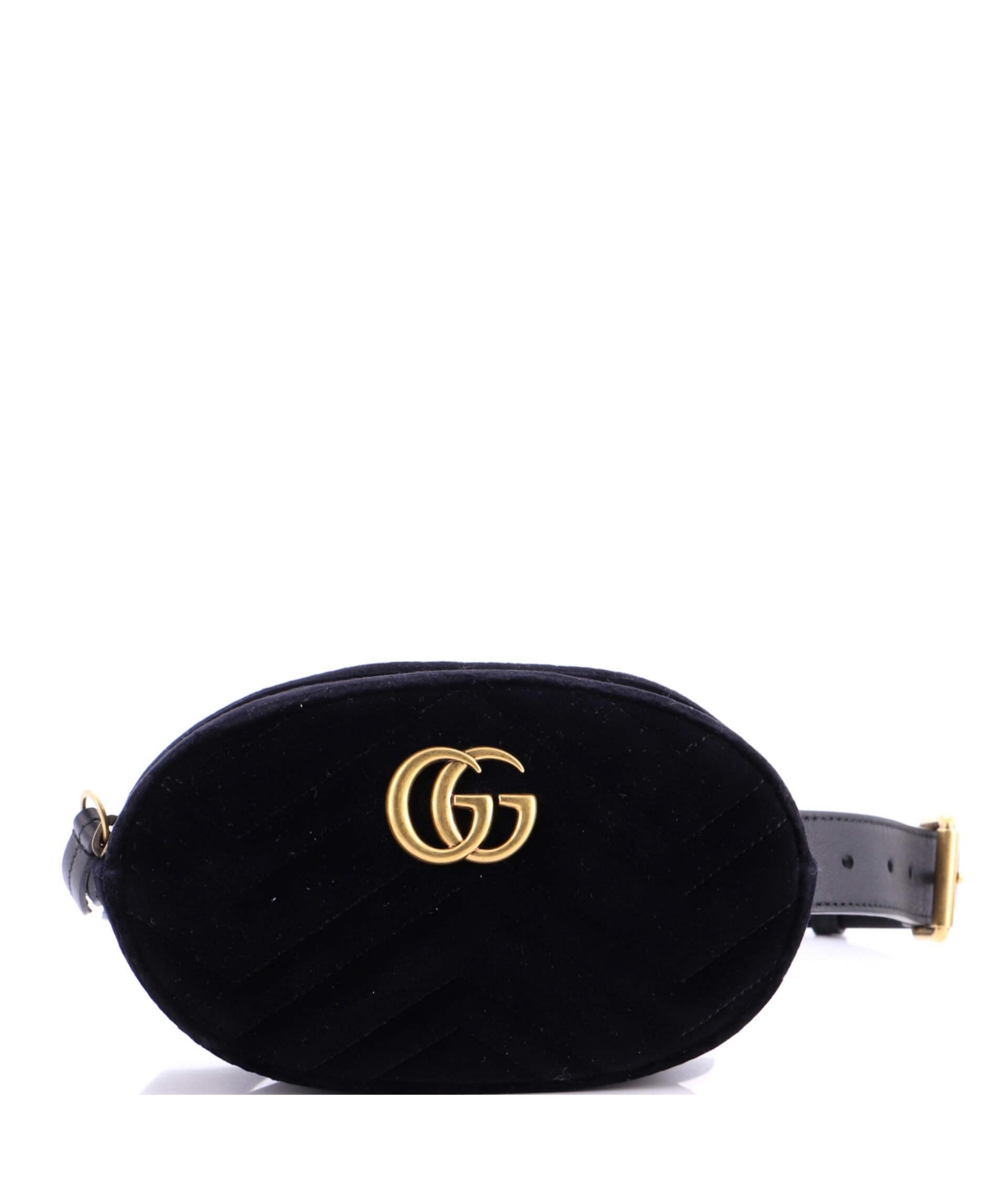 Click here for Pre-Owned Gucci Gg Marmont Belt Bag Matelasse Velv... prices