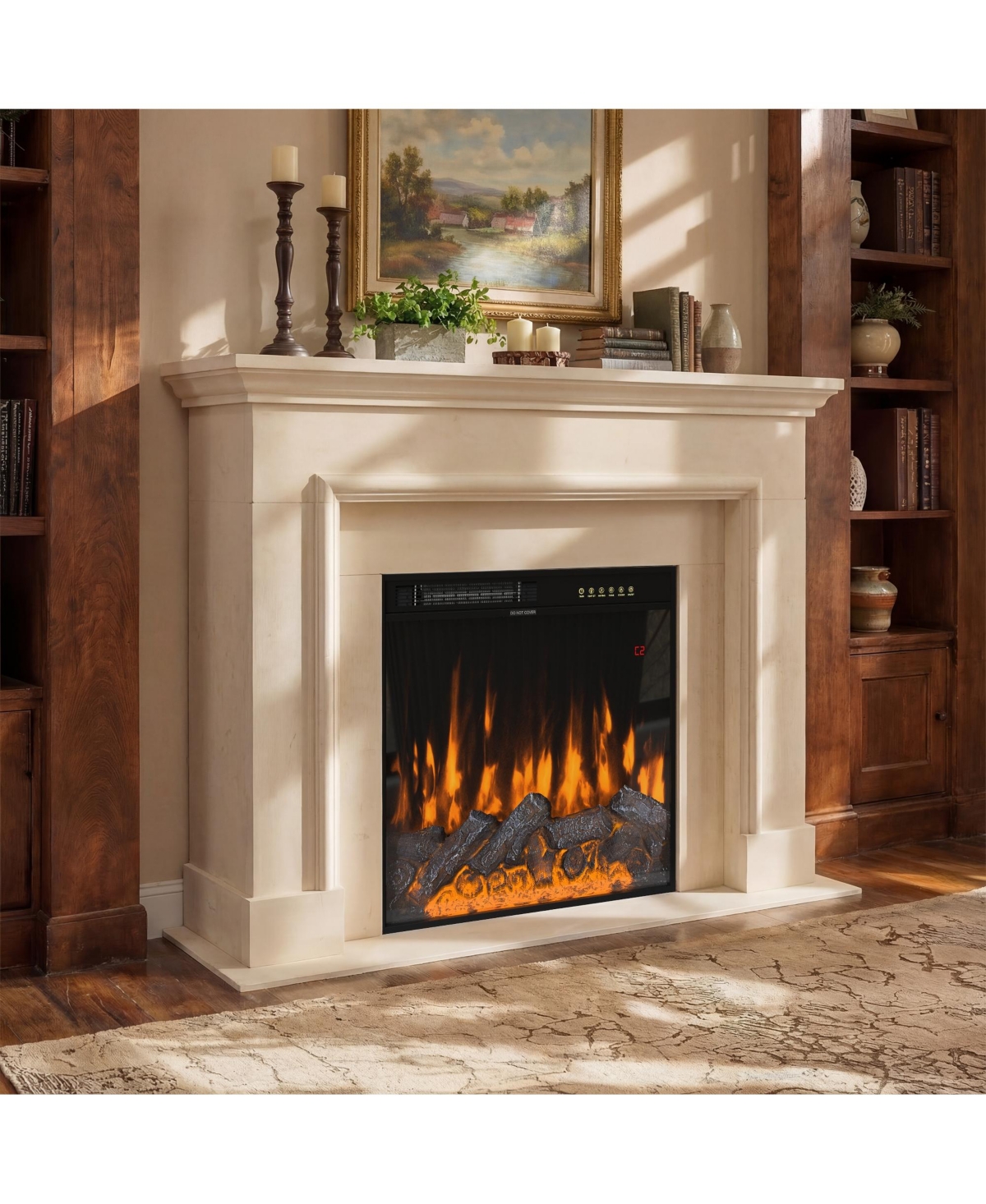 Click here for Famapy 23.6 Inch Embedded Electric Fireplace cryst... prices