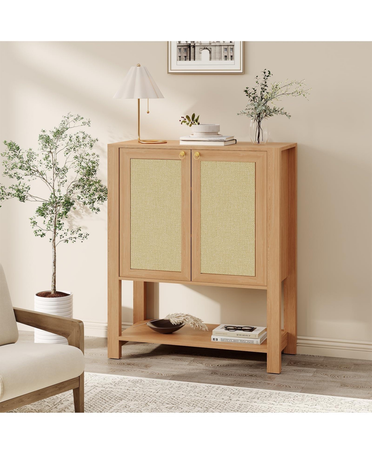 Click here for Homfan Rattan Shoe Cabinet for Entryway  5-Tier Fa... prices