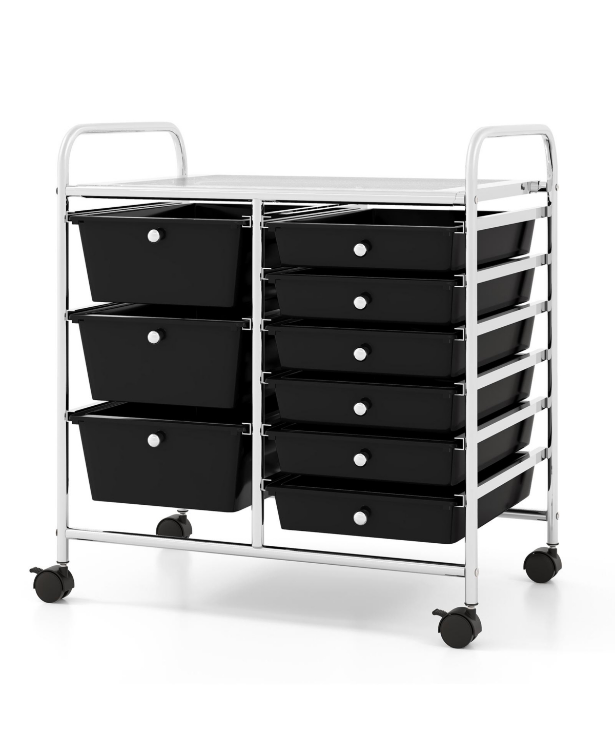 Click here for Sugift Nine Drawer Rolling Storage Cart with Metal... prices
