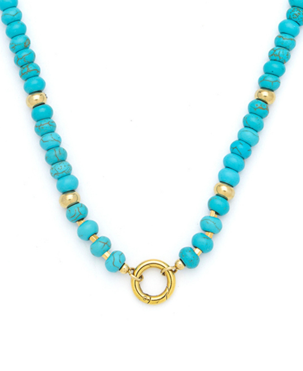 Click here for Kamaria Raya Gemstone Beaded Necklace - Turquoise prices