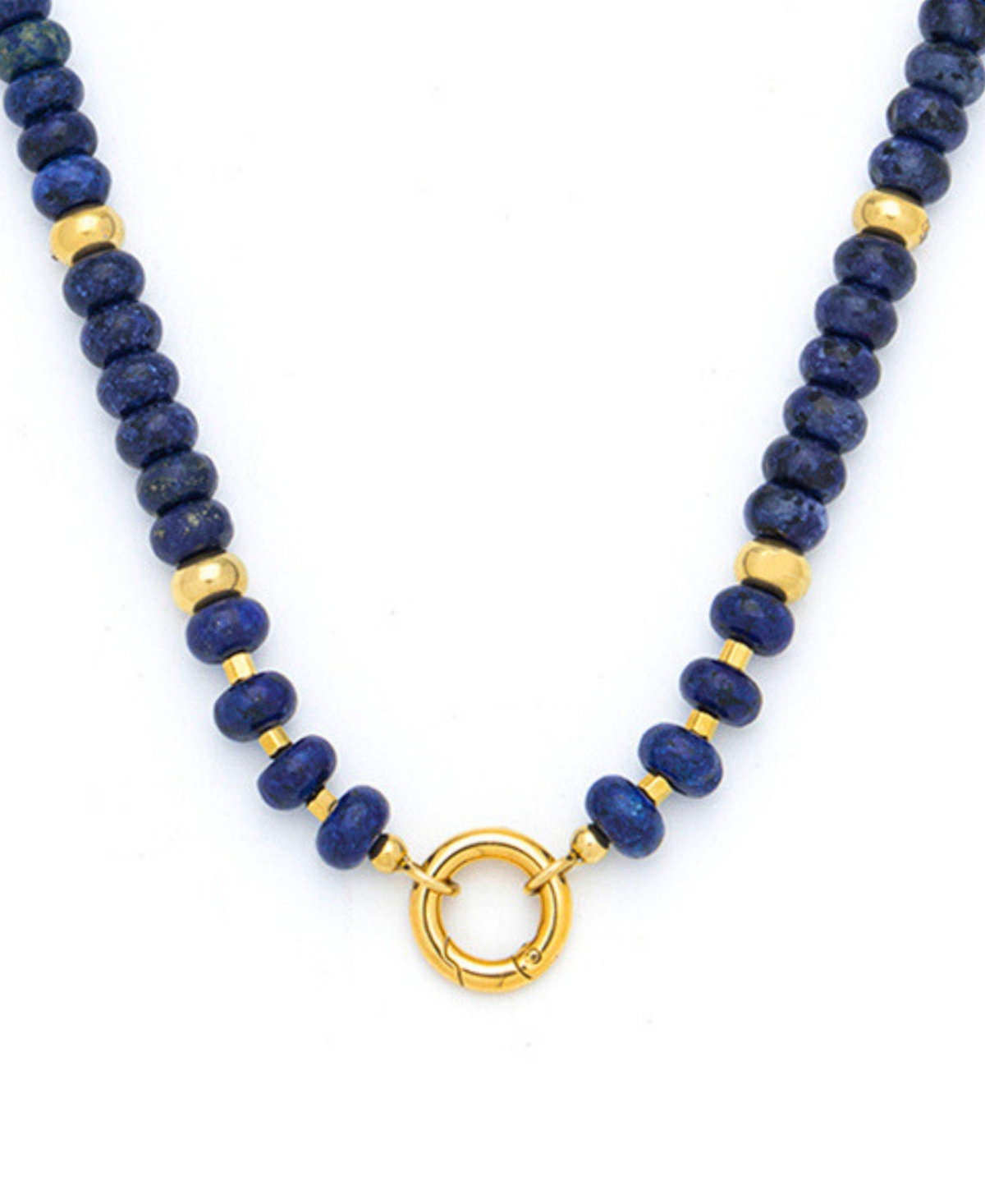 Click here for Kamaria Raya Gemstone Beaded Necklace - Blue lapis prices