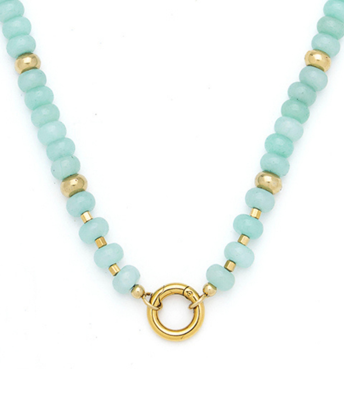 Click here for Kamaria Raya Gemstone Beaded Necklace - Amazonite prices