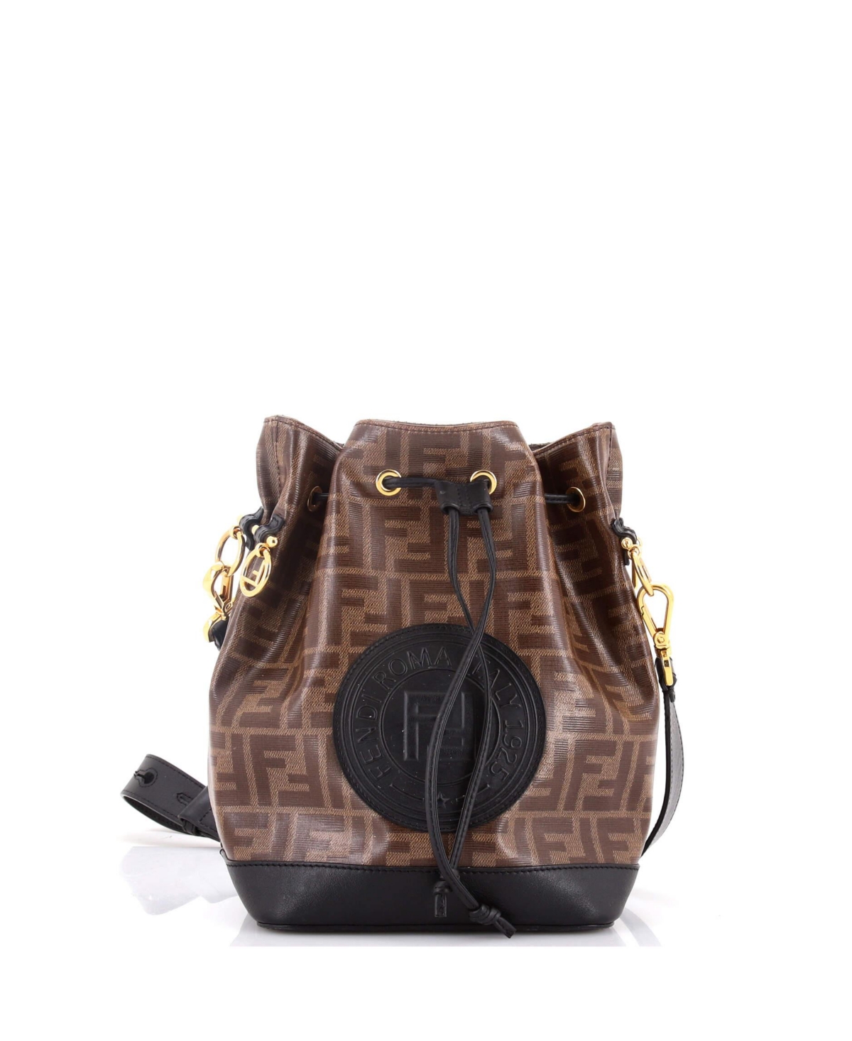 Click here for Pre-Owned Fendi Small Mon Tresor Bucket Bag Zucca... prices
