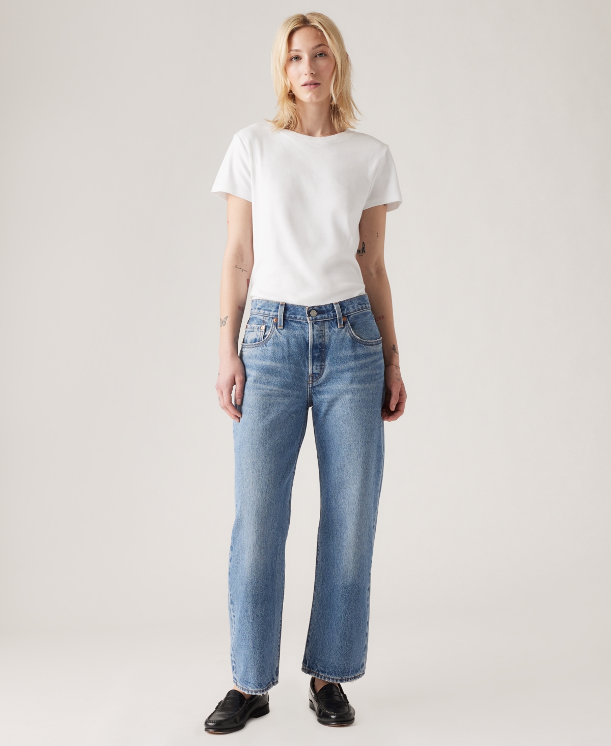 Click here for Levis Womens Mid-Rise Straight-Fit Jeans - Sweetes... prices