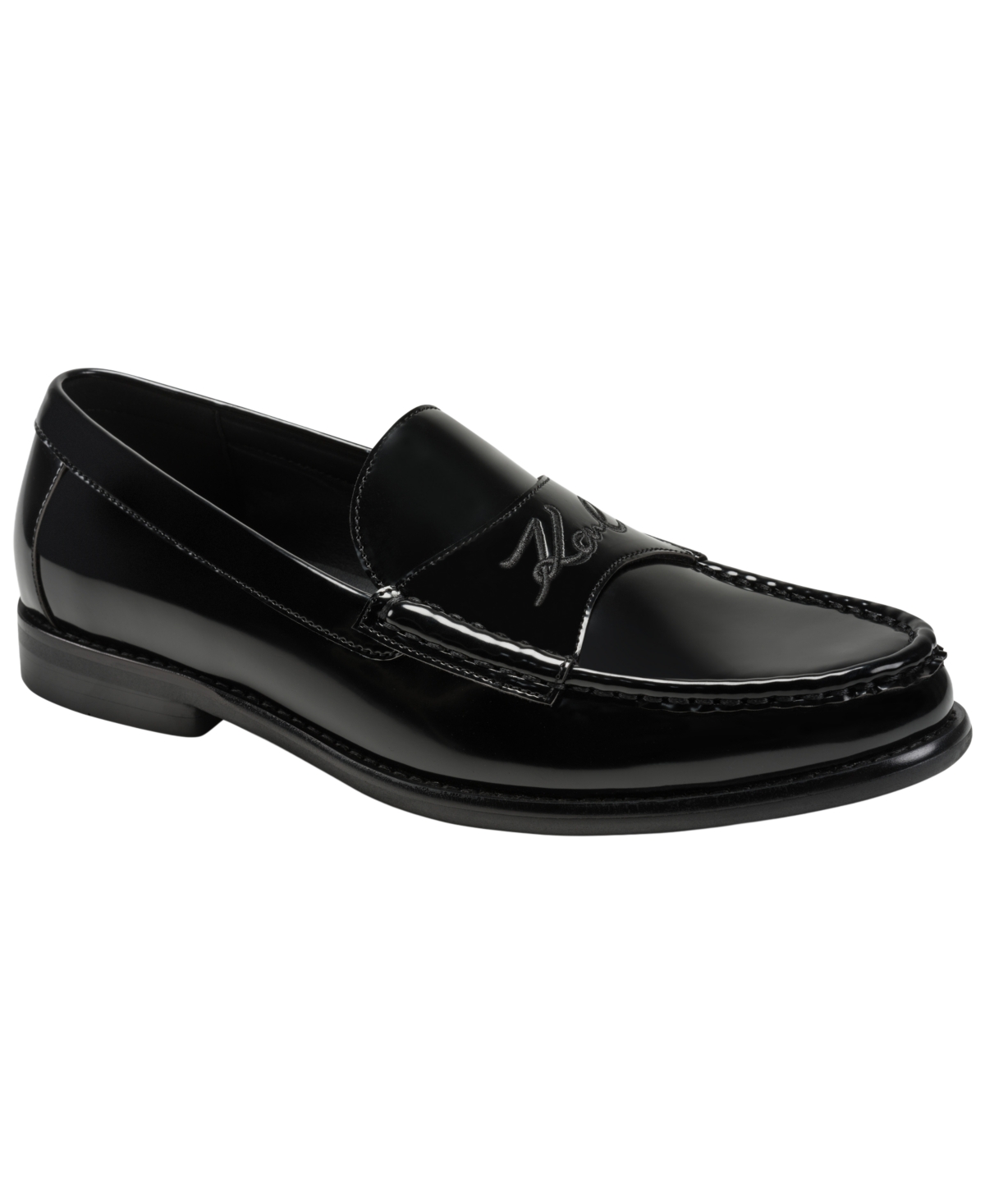 Click here for Karl Lagerfeld Mens Embroidered Logo Slip-On Loafe... prices
