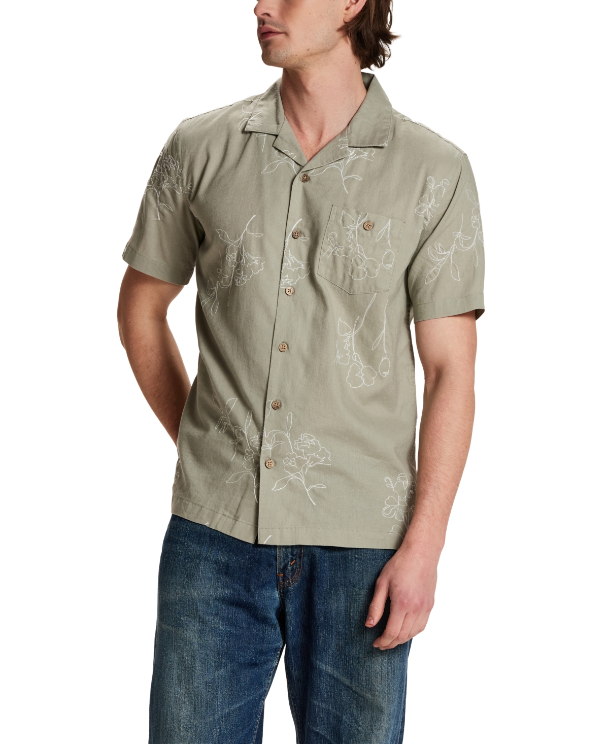 Click here for Weatherproof Vintage Mens Short-Sleeve Linen-Cotto... prices