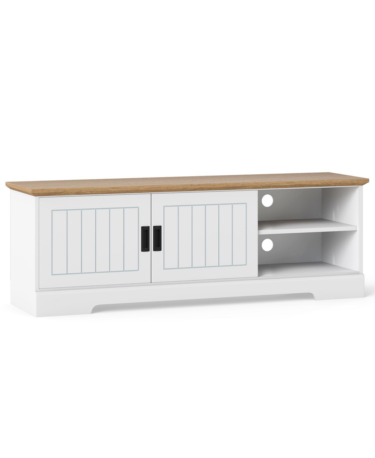 Click here for Sugift Farmhouse Tv Stand for TVs up to 65 in with... prices