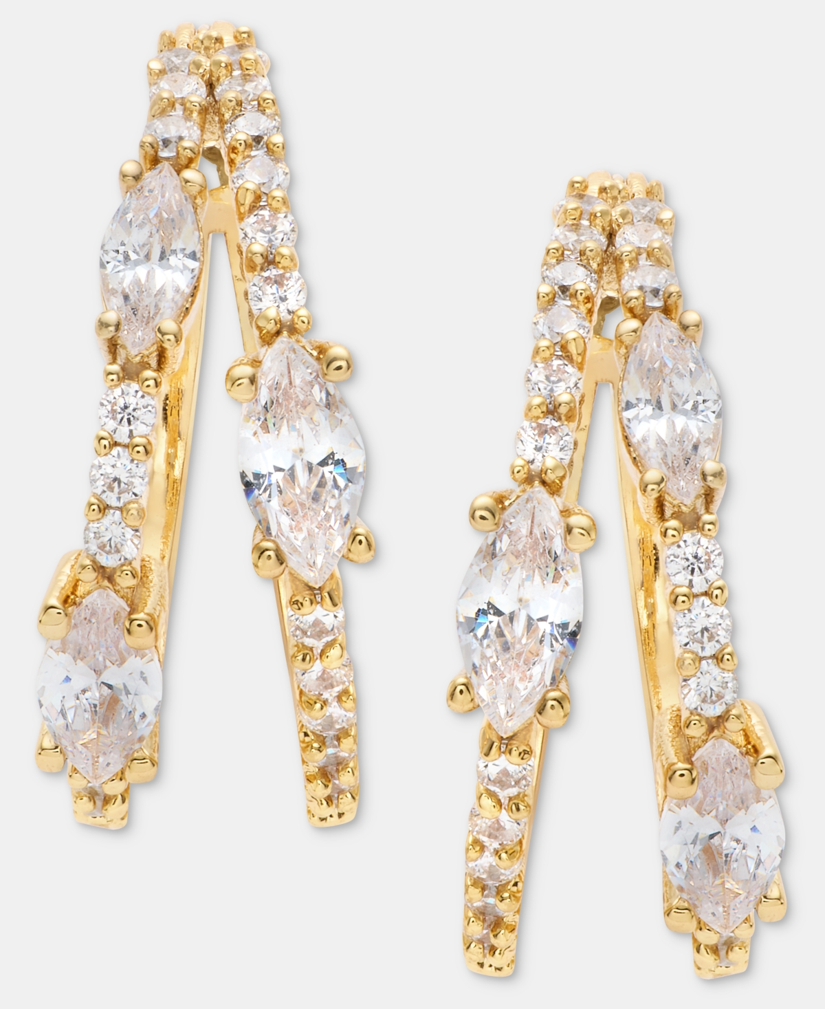 Click here for Givenchy Cubic Zirconia Split Hoop Earrings - Gold prices