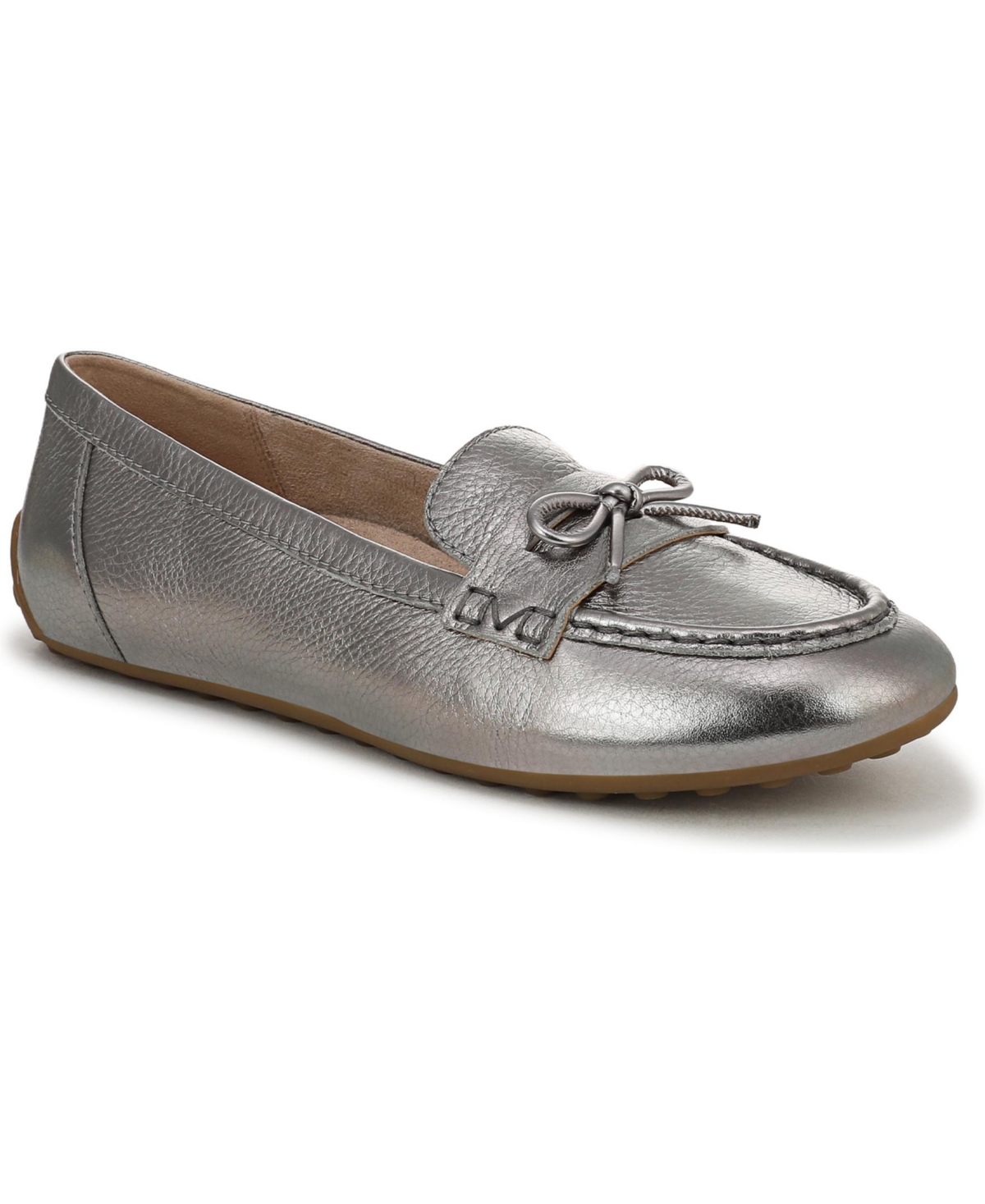 Click here for Vionic Womens Taryn Driver Shoes - Pewter leather prices