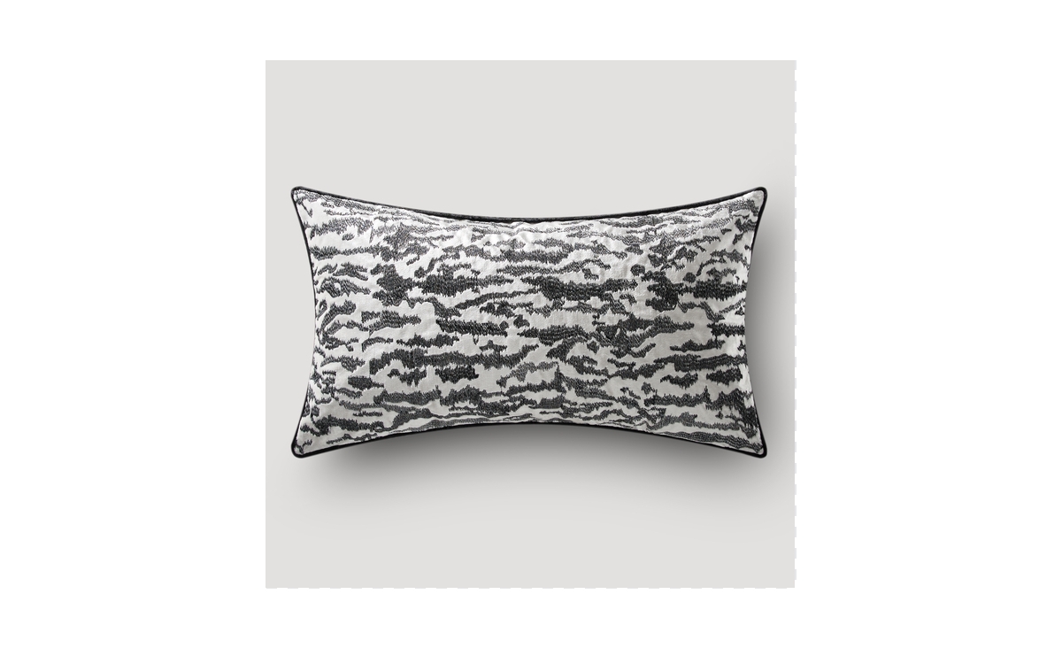 Click here for Tigre Lumbar Pillow 12" x 24" - White prices